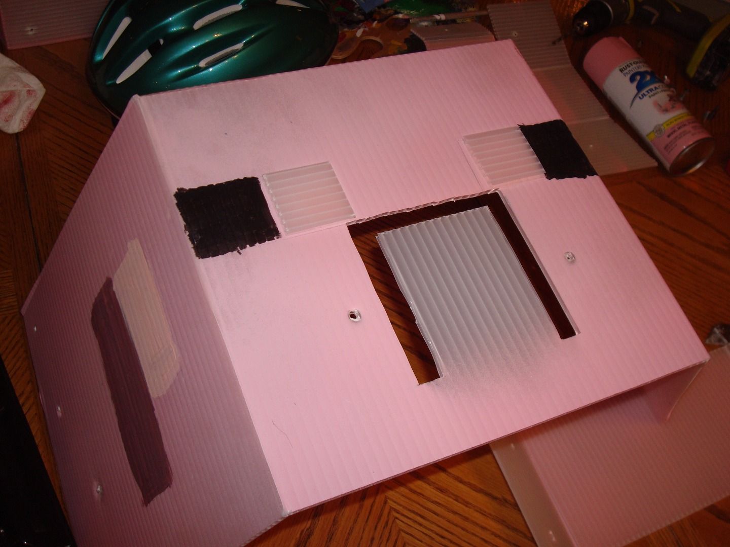 Minecraft Pig Halloween Costume Head Coroplast : 8 Steps (with Pictures ...