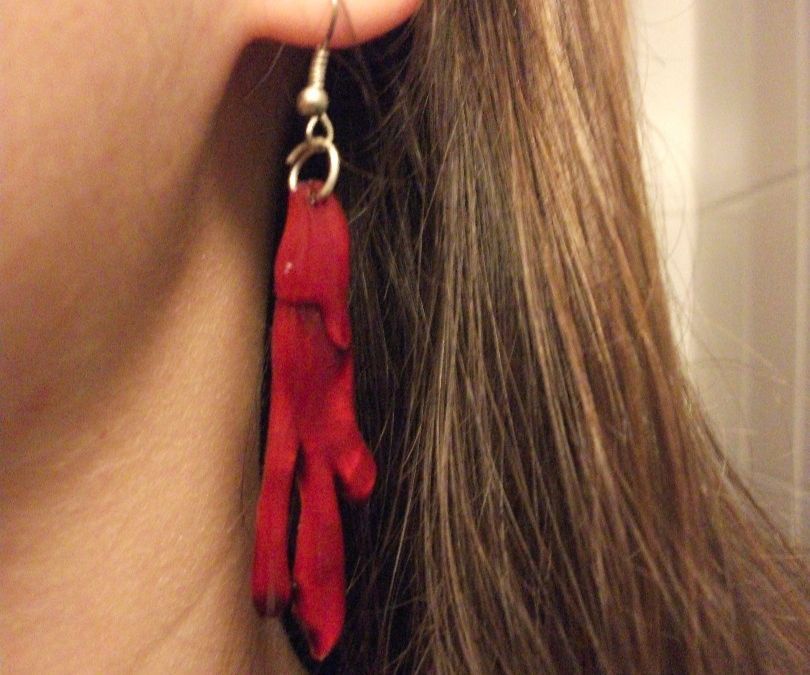 Blood Earrings : 5 Steps - Instructables