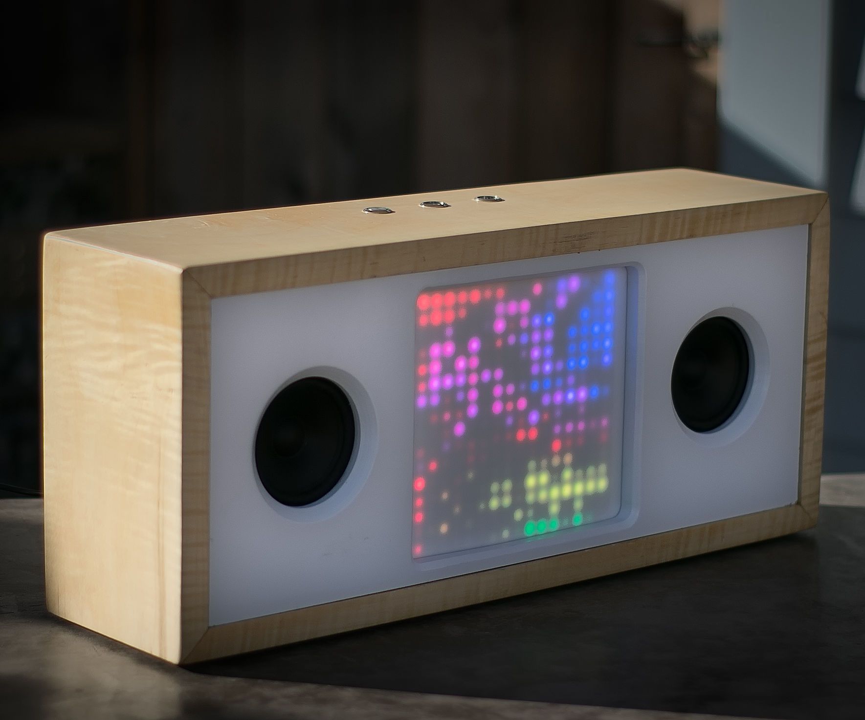 Bluetooth Speaker W/ Music-Reactive LED Matrix : 12 Steps (with ...