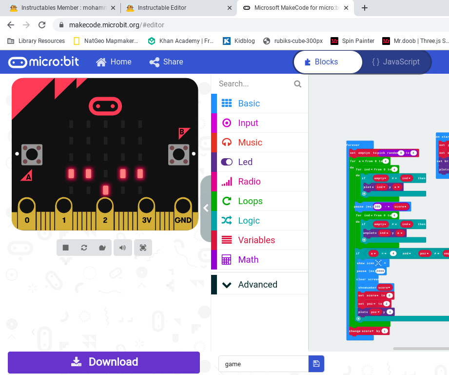 How To Make Microbit Game 25 Steps Instructables 1095