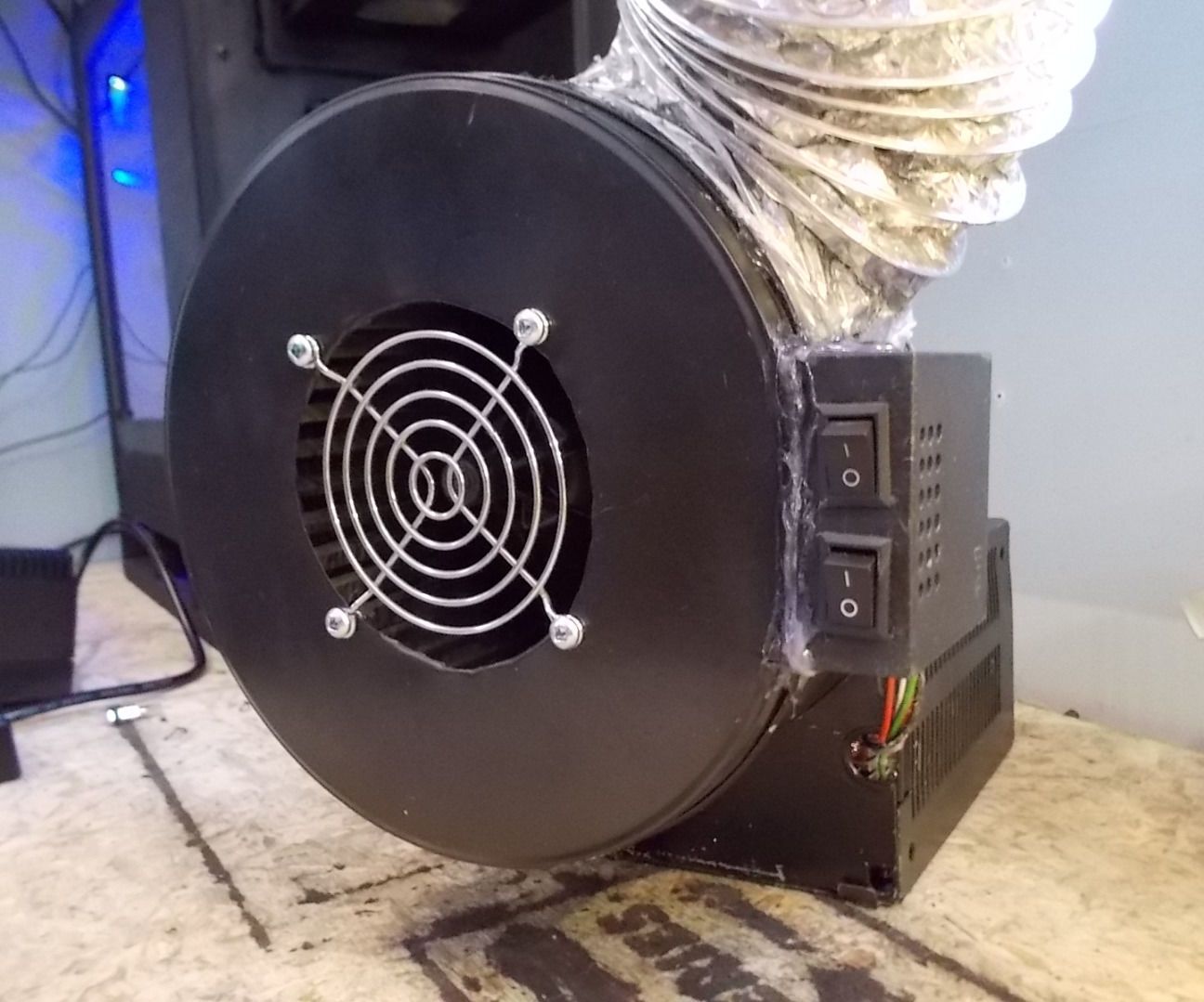 Powerful Two Speed Car Blower Soldering Fume Extractor : 12 Steps (with ...