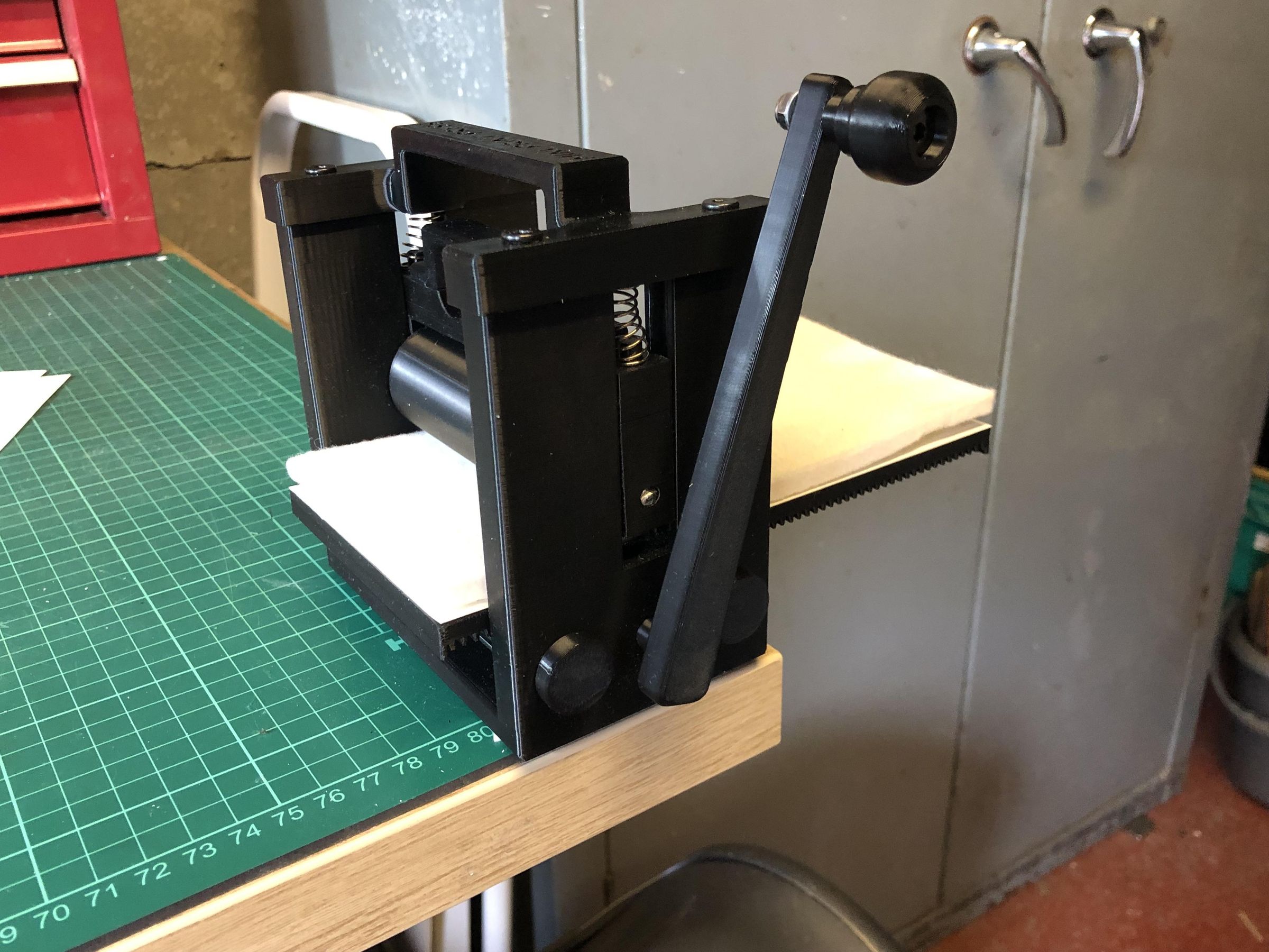 Spring Loaded Mini Relief Print Press. : 8 Steps (with Pictures ...