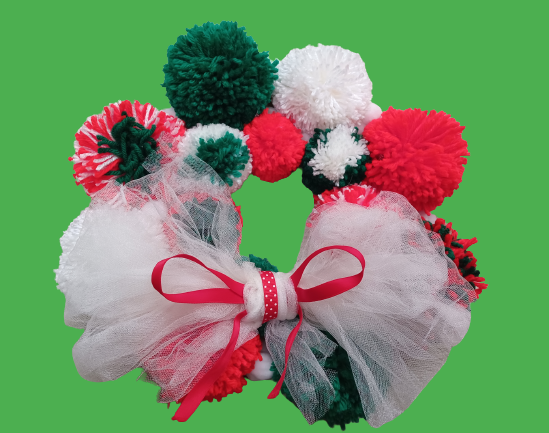 Holiday Pom-Pom Wreath : 4 Steps - Instructables