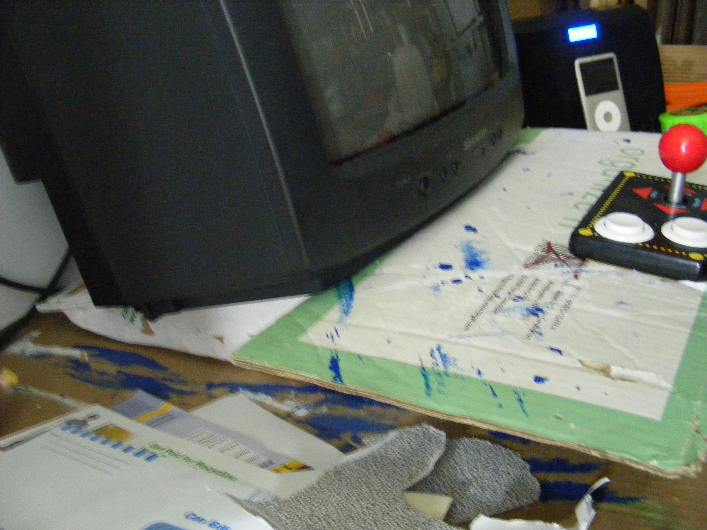 Cardboard Bar Top Arcade Game Console - Lithium Rain Recycled ...