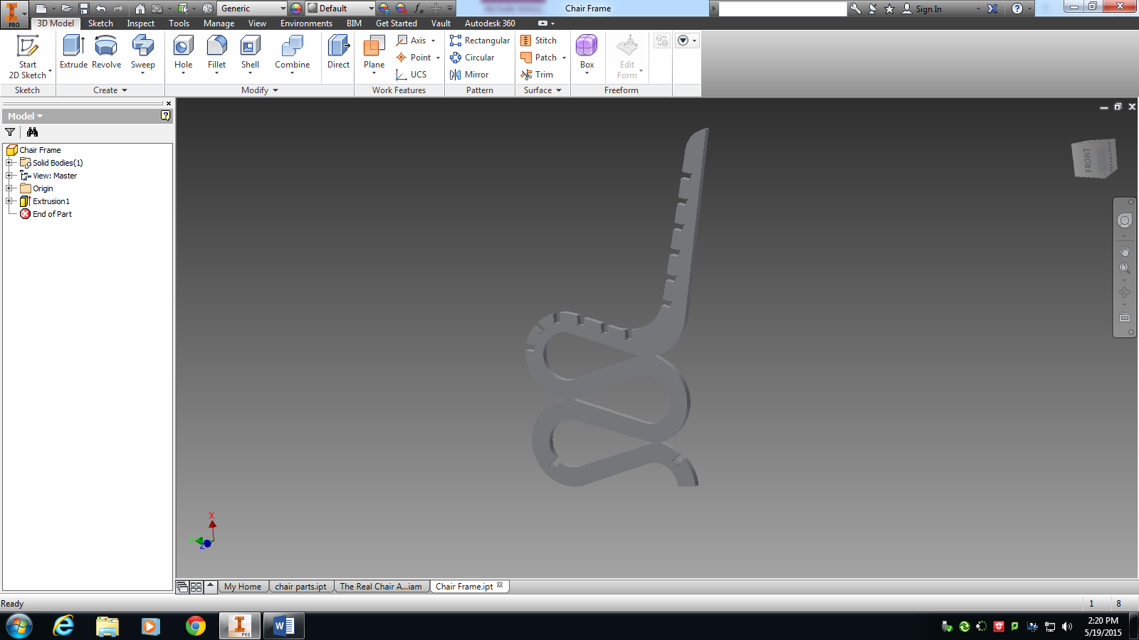 CNC Interlocking Chair Design : 5 Steps (with Pictures) - Instructables