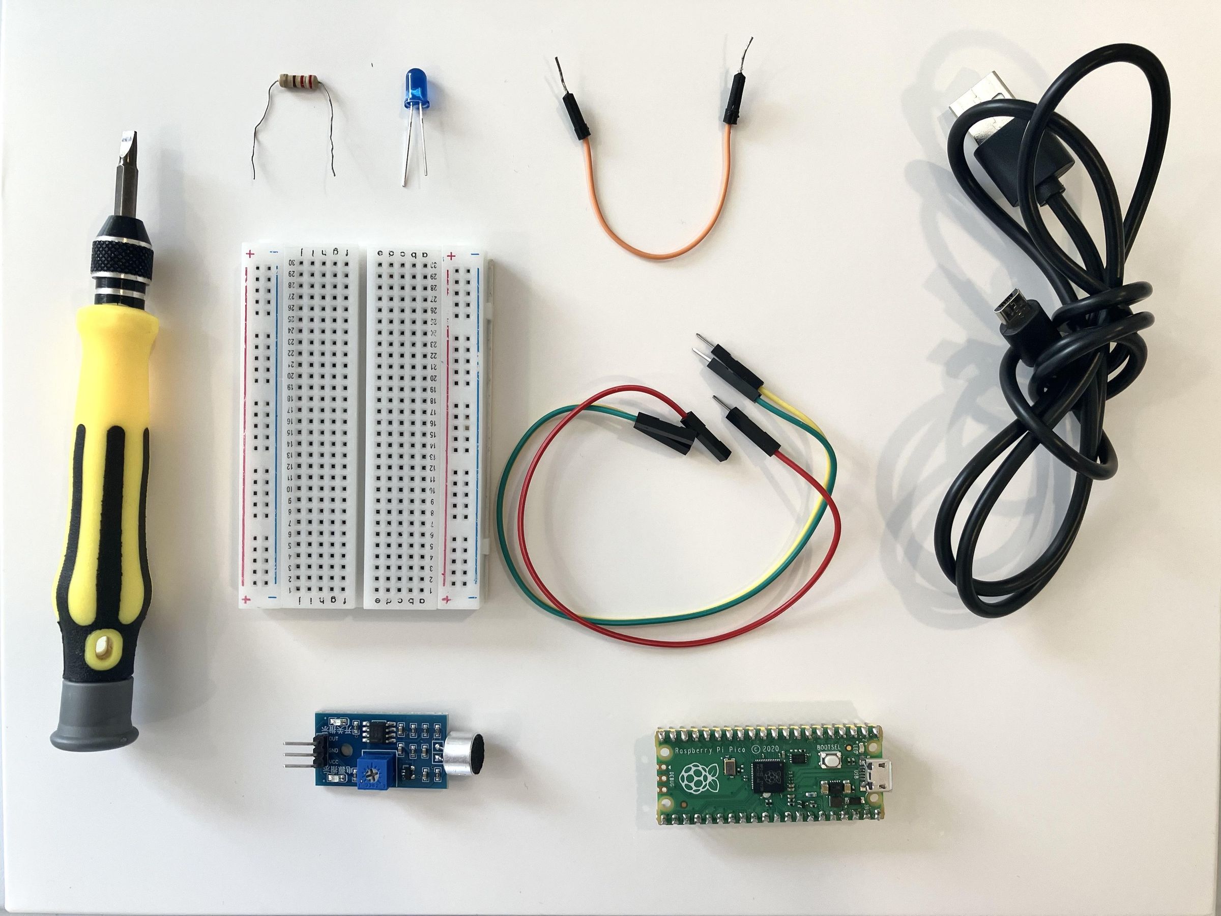 Sound Sensitive LED Lights Using Raspberry Pi Pico : 6 Steps ...