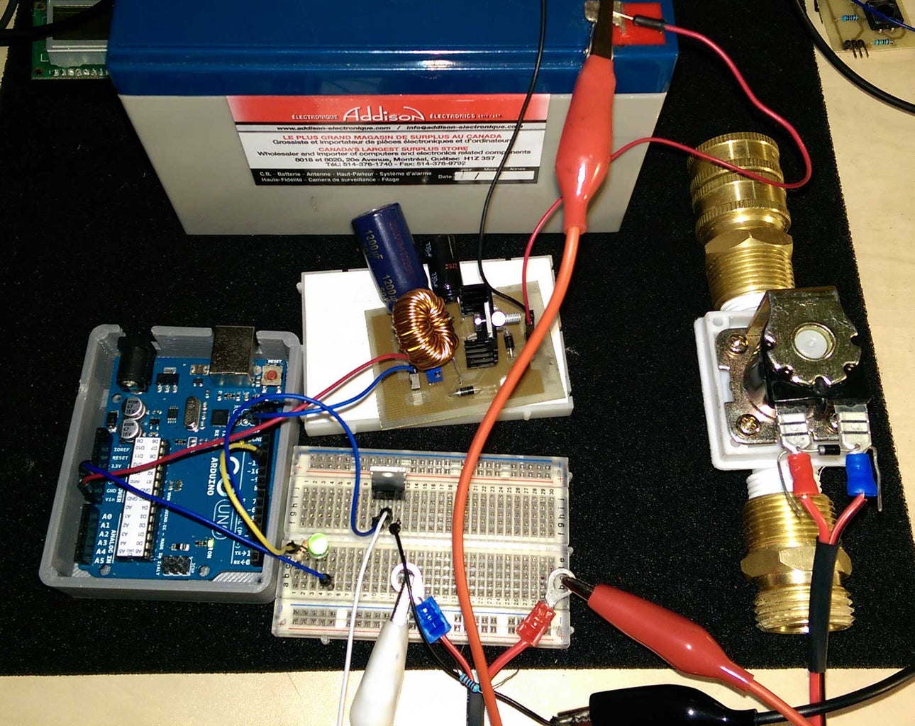 Controling A Solenoid Valve With An Arduino 7 Steps Instructables