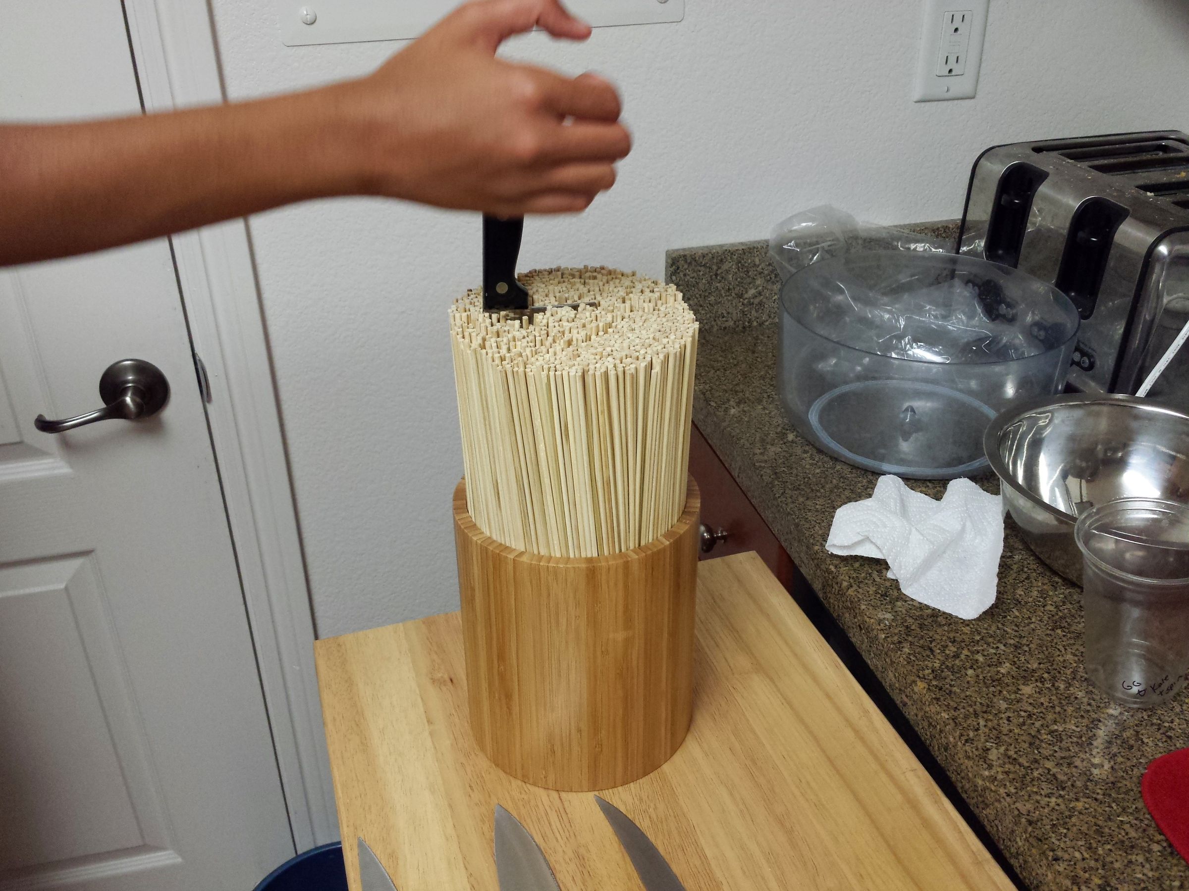 Knife Block Made of Skewers : 3 Steps (with Pictures) - Instructables
