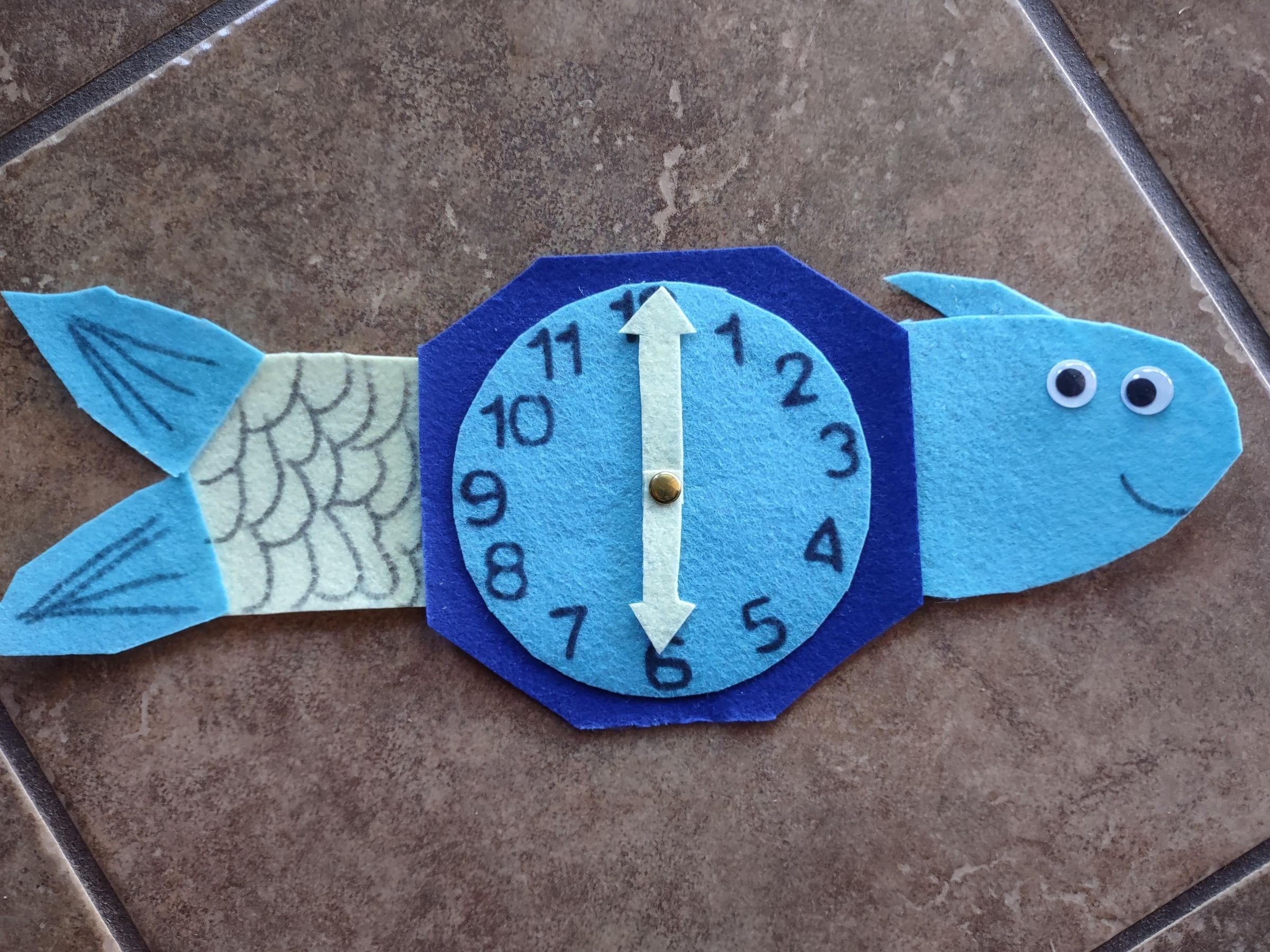 Fun Felt Fish! Practice Clock for Kids : 7 Steps (with Pictures ...