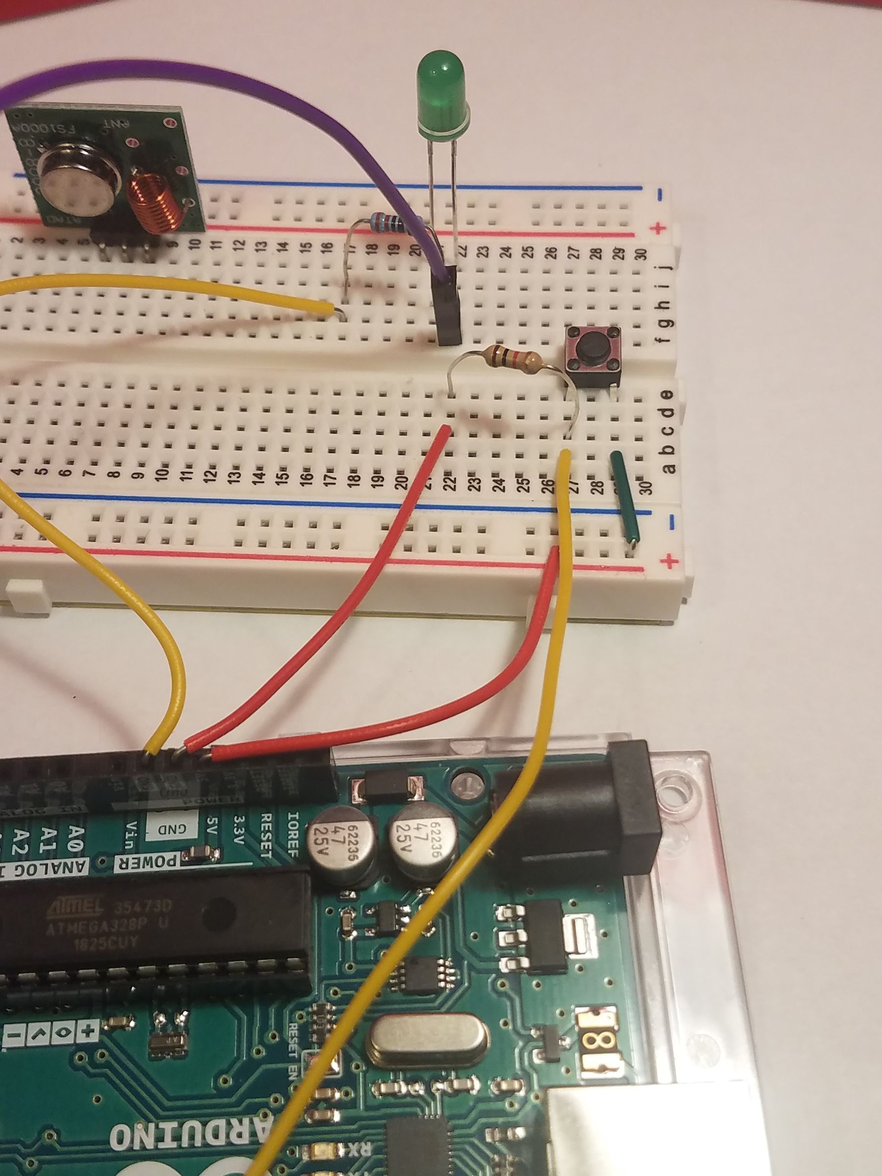 Personal One Way Radio Using Arduino Transmitter and Receiver Modules ...