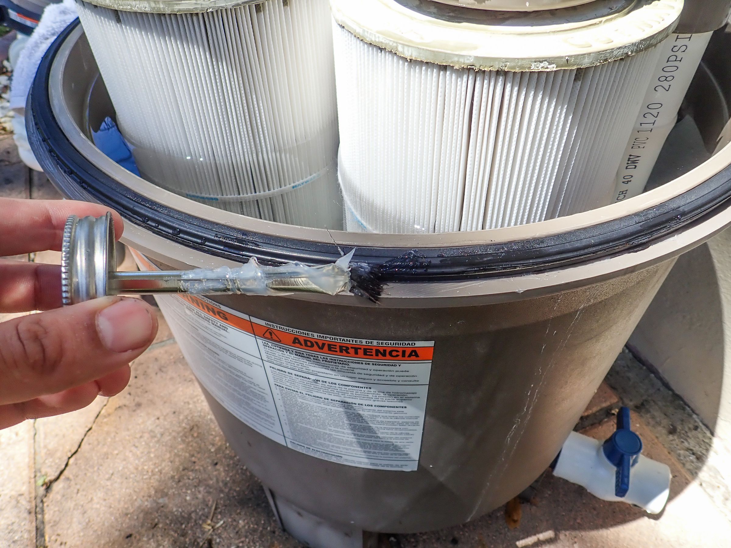 How to Clean a Pool Cartridge Filter System : 15 Steps (with Pictures ...