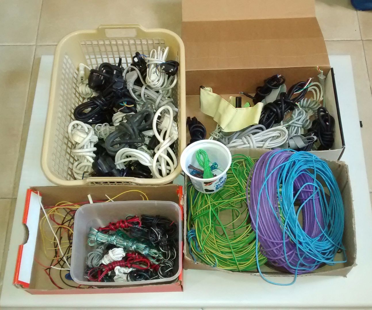 How I Organize My Wire Collection (& Where Each Type Was Salvaged) : 7 ...