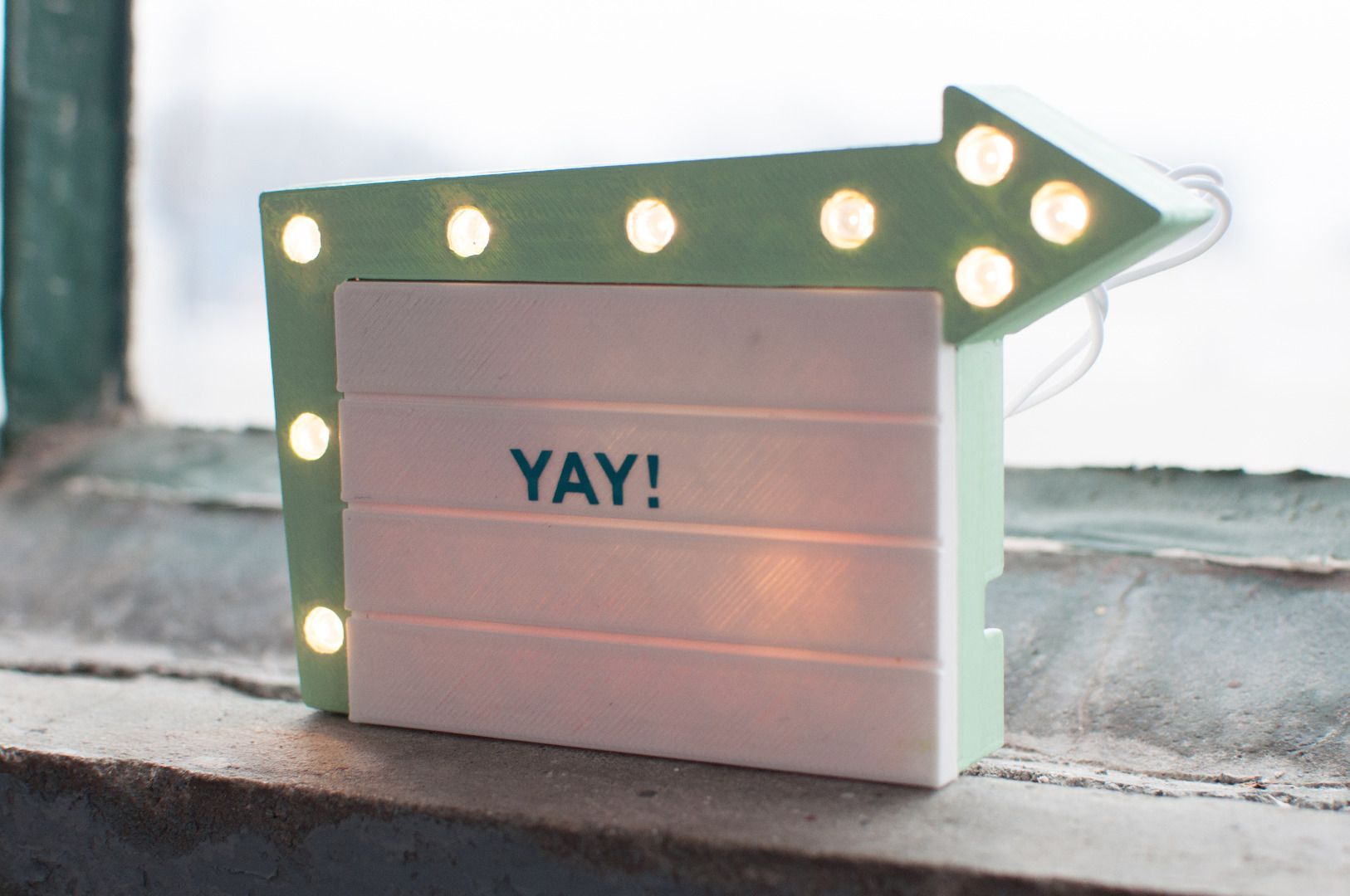 Make a 3D Printed Light-up Marquee Sign : 8 Steps (with Pictures ...