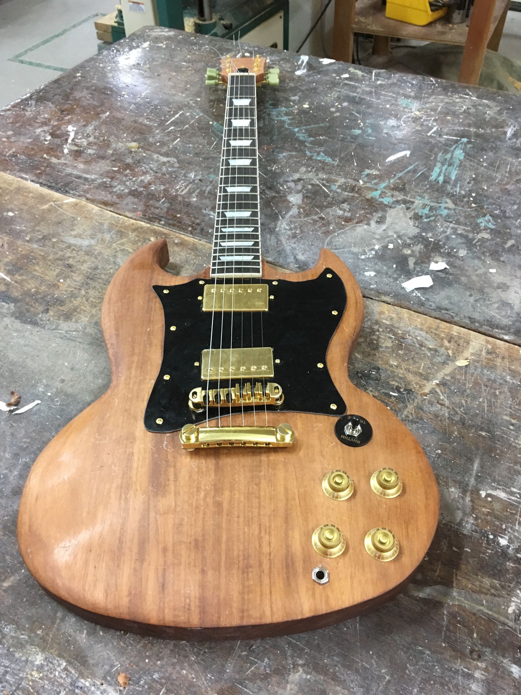 Gibson SG Style Guitar Build - My First Guitar Project : 12 Steps ...