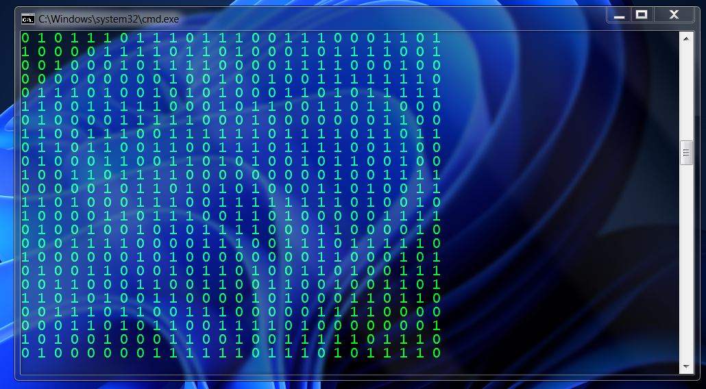BATCH (.bat) Matrix --original-- : 4 Steps - Instructables