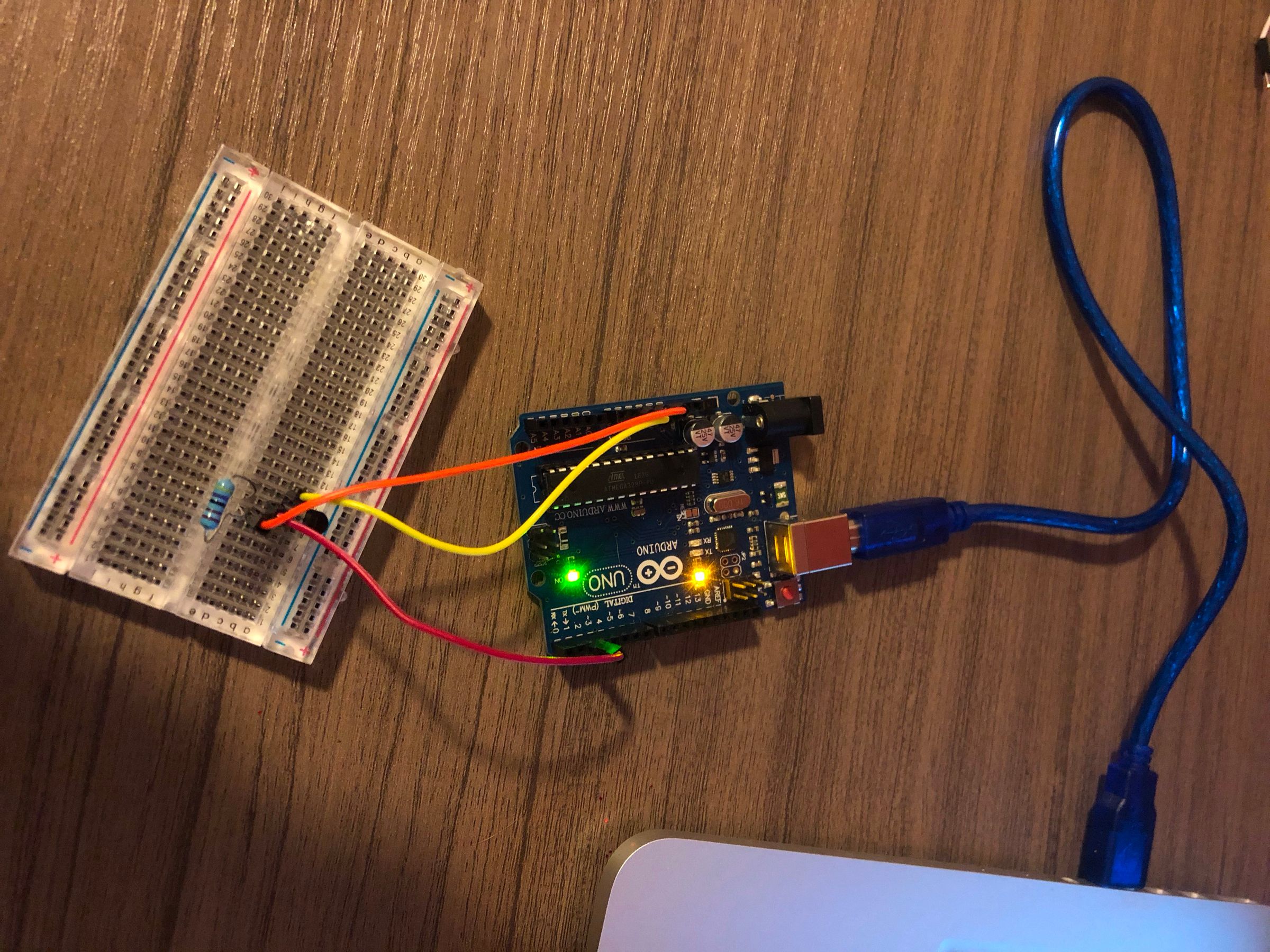 Temperature Sensor Using Arduino Uno : 4 Steps (with Pictures ...