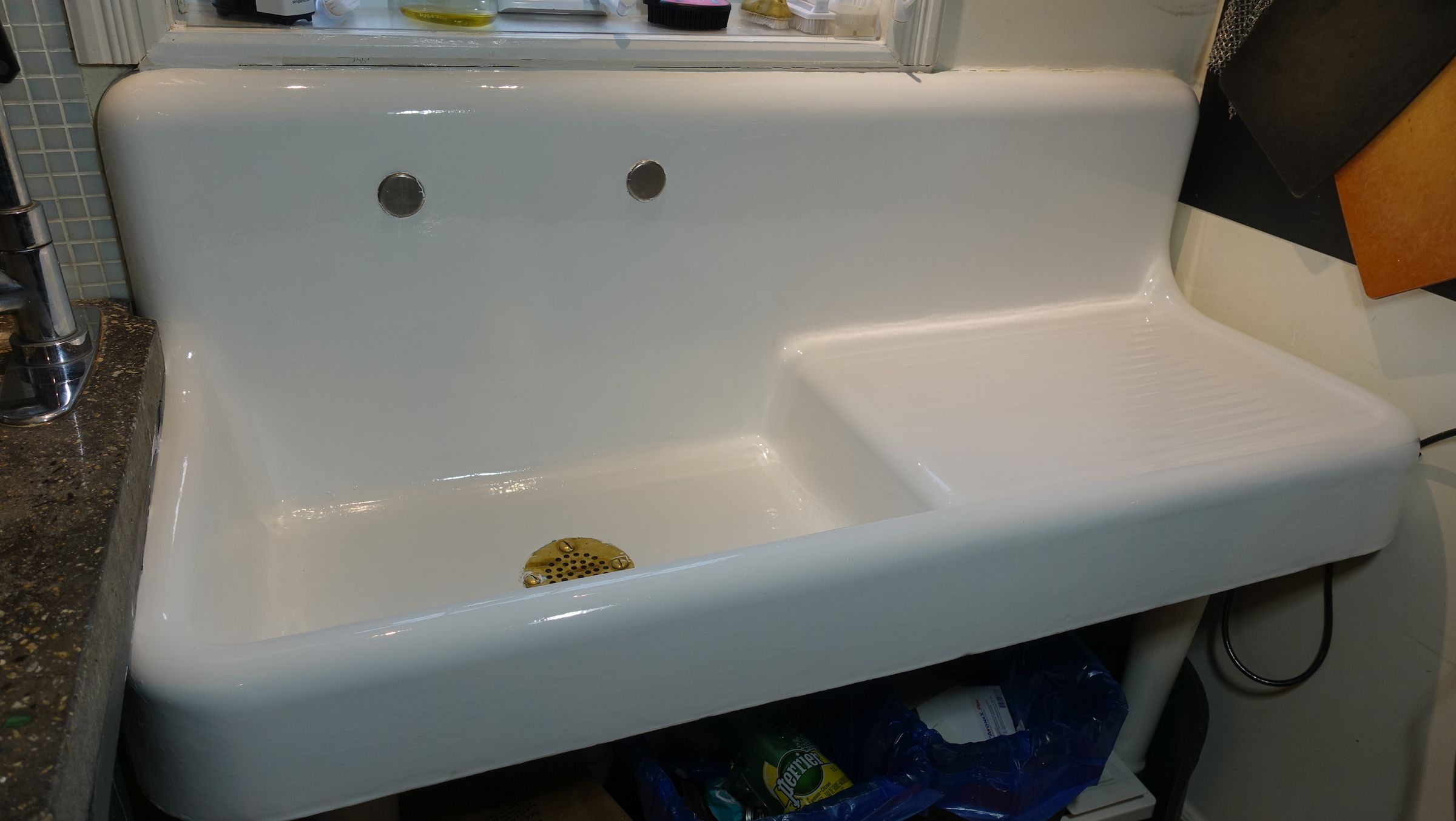 Refinishing an Antique Porcelain Sink : 3 Steps (with Pictures ...