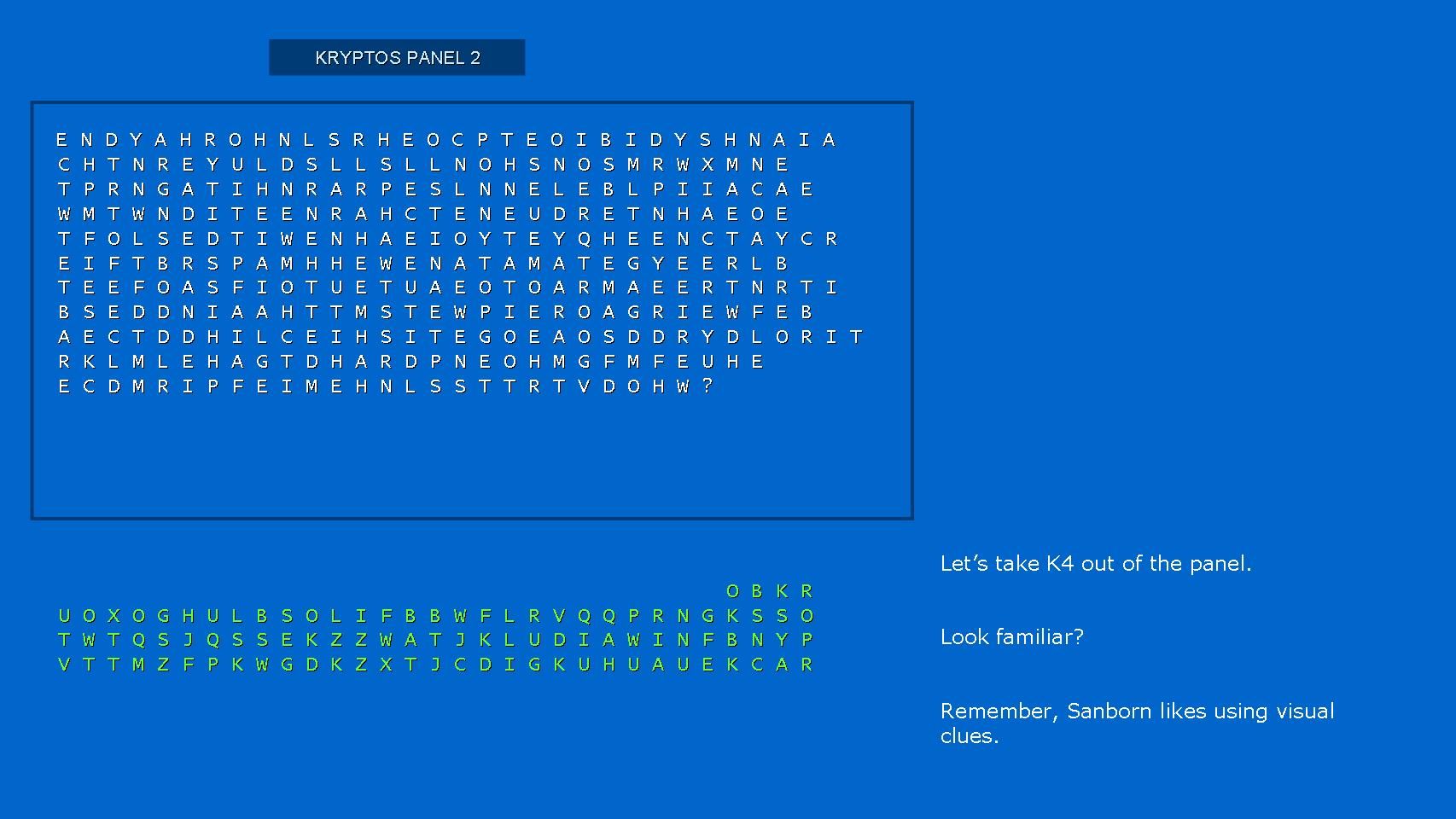 HOW TO SOLVE SANBORN'S KRYPTOS: Part 4 - the Meaning of K4 : 11 Steps ...