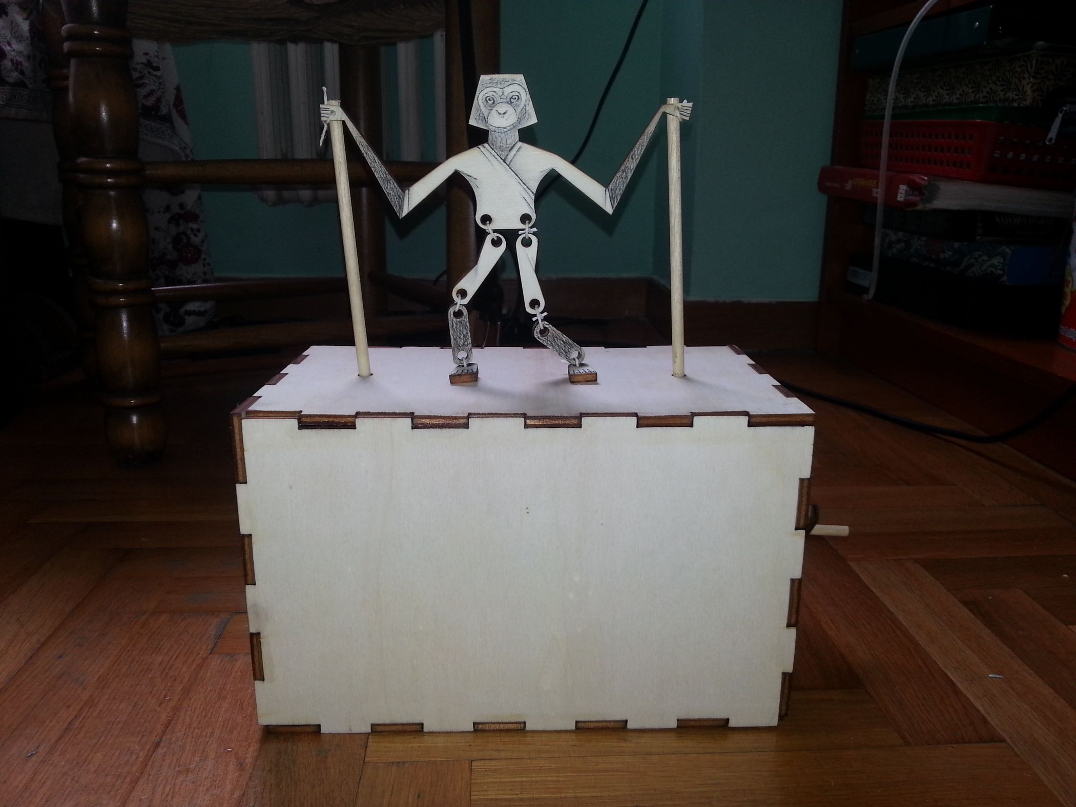 How to Create a Super Dancing Monkey With Laser Cut!! : 4 Steps ...