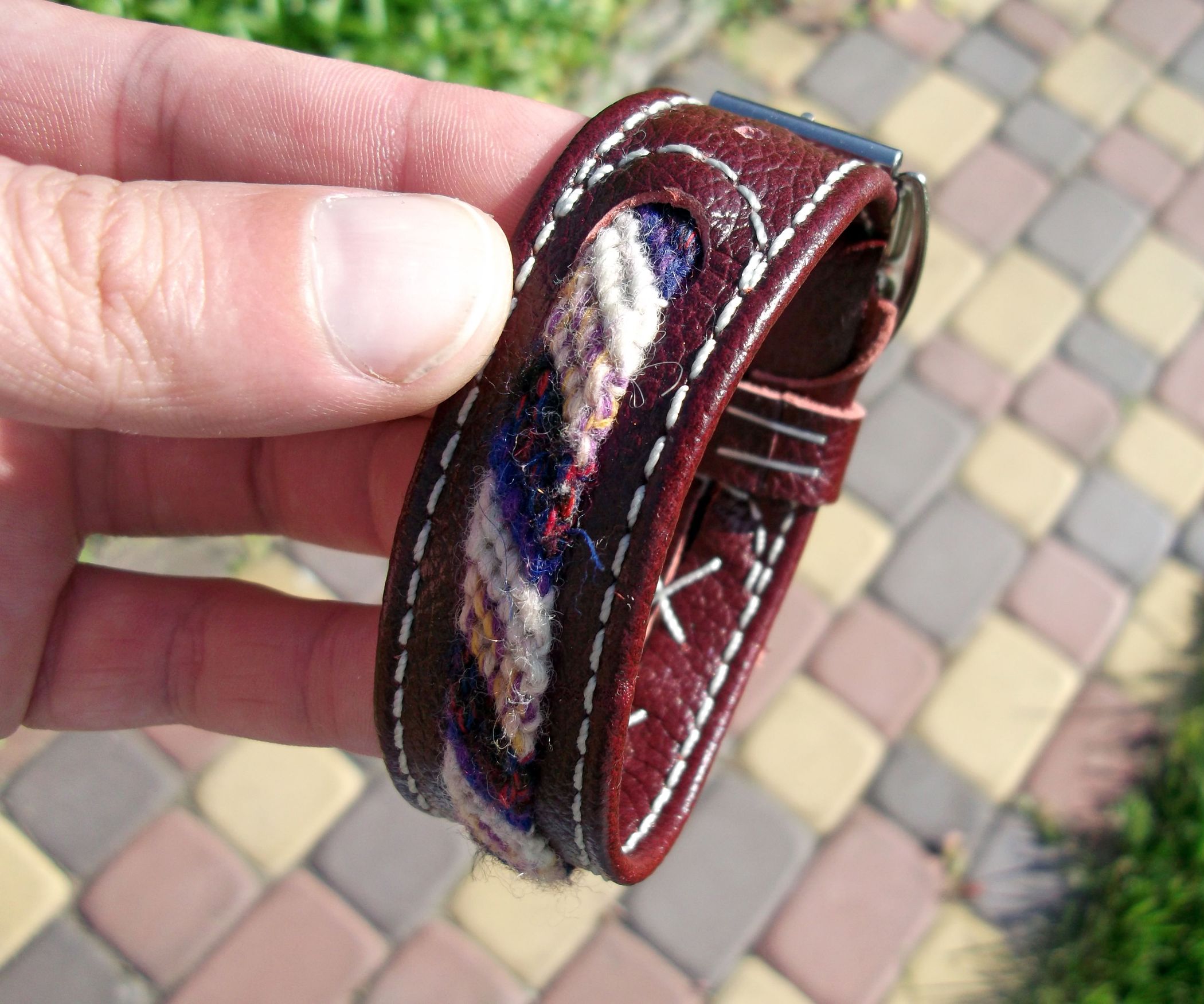 Leather Bracelet With Braided Insert : 14 Steps (with Pictures ...
