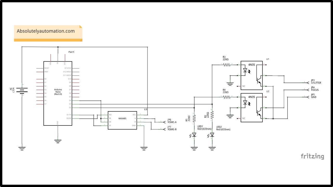 ARDUINO CONTROLLED DIGITAL CAMERA VIA MODBUS : 5 Steps (with Pictures ...