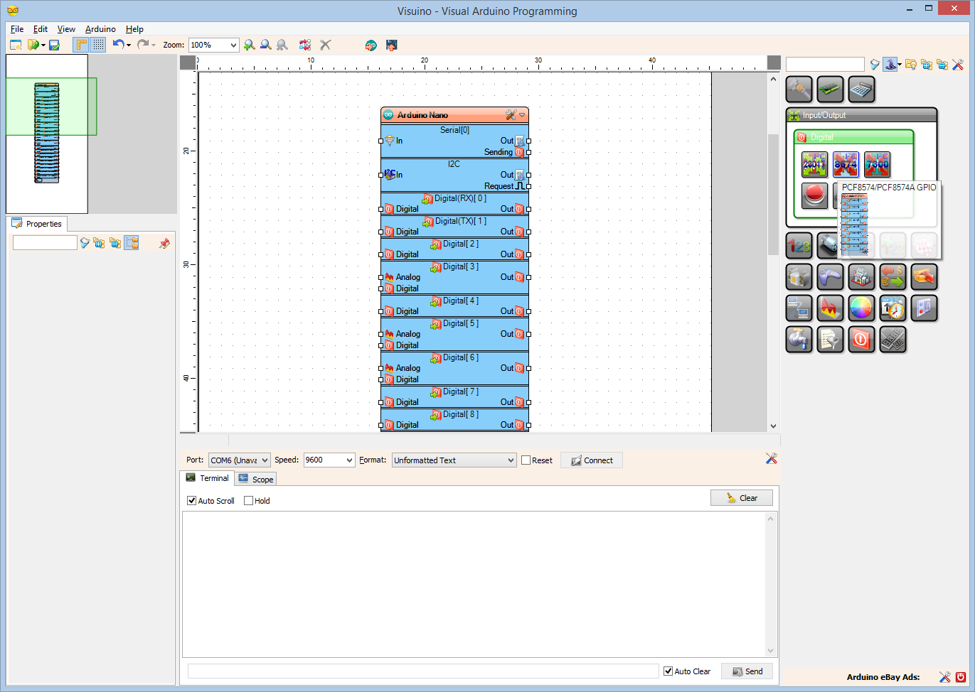 Arduino and Visuino: Use PCF8574/PCF8574A I2C GPIO to Add More Digital ...