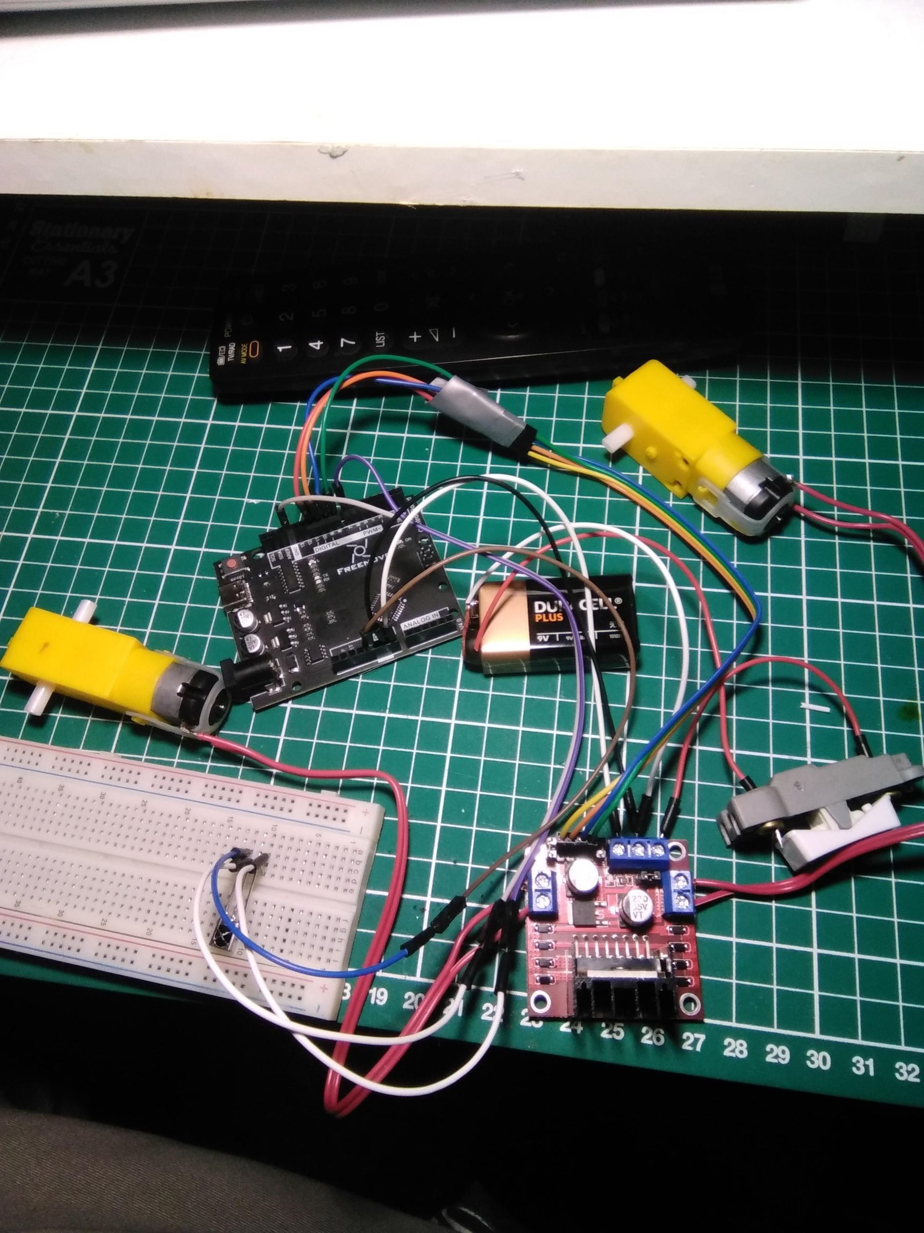 4 Wheel Car With IR Control (Optional Ultrasonic Sensor) : 11 Steps ...