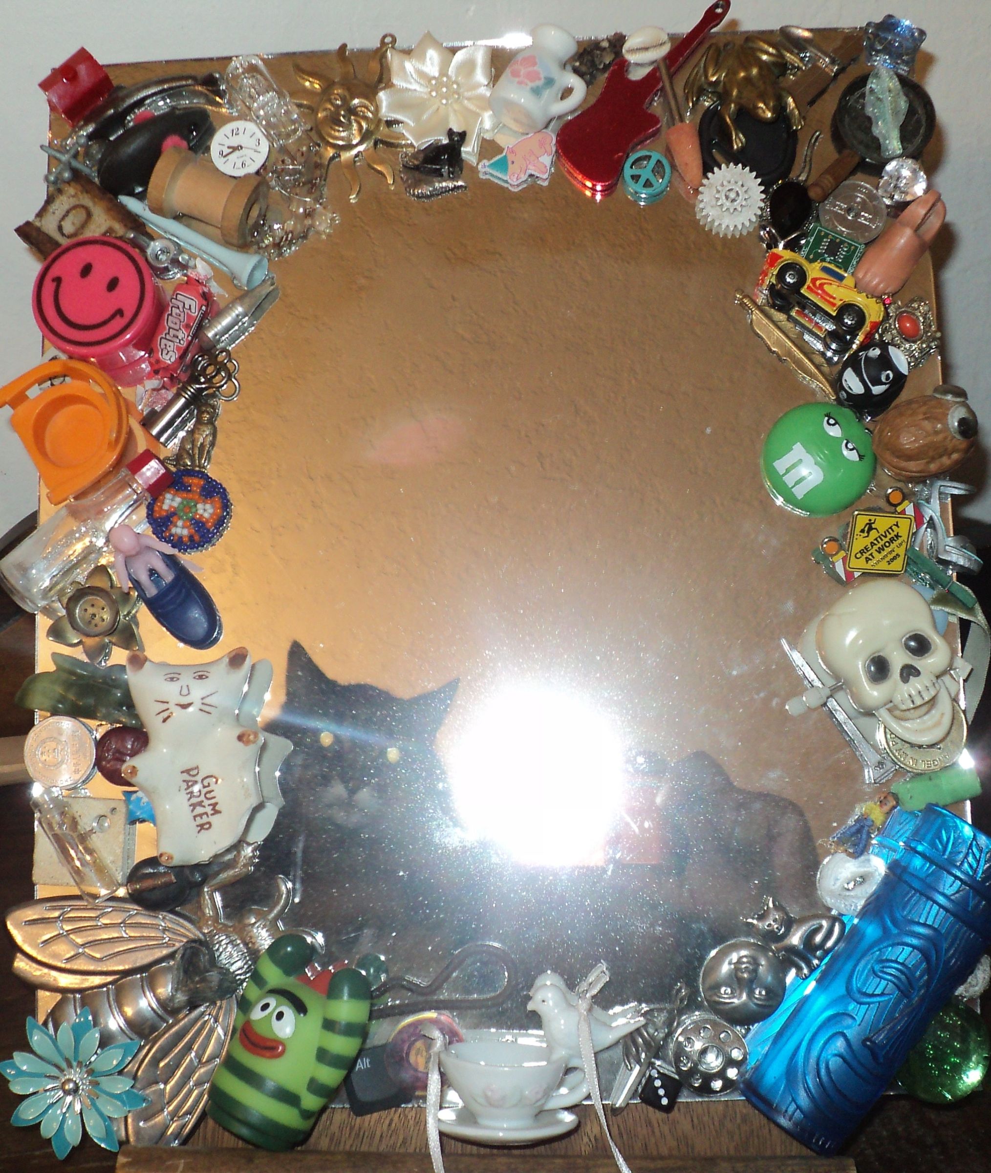 Make a Found Objects Memory Mirror (and Clean Your Junk Drawer) : 3 ...