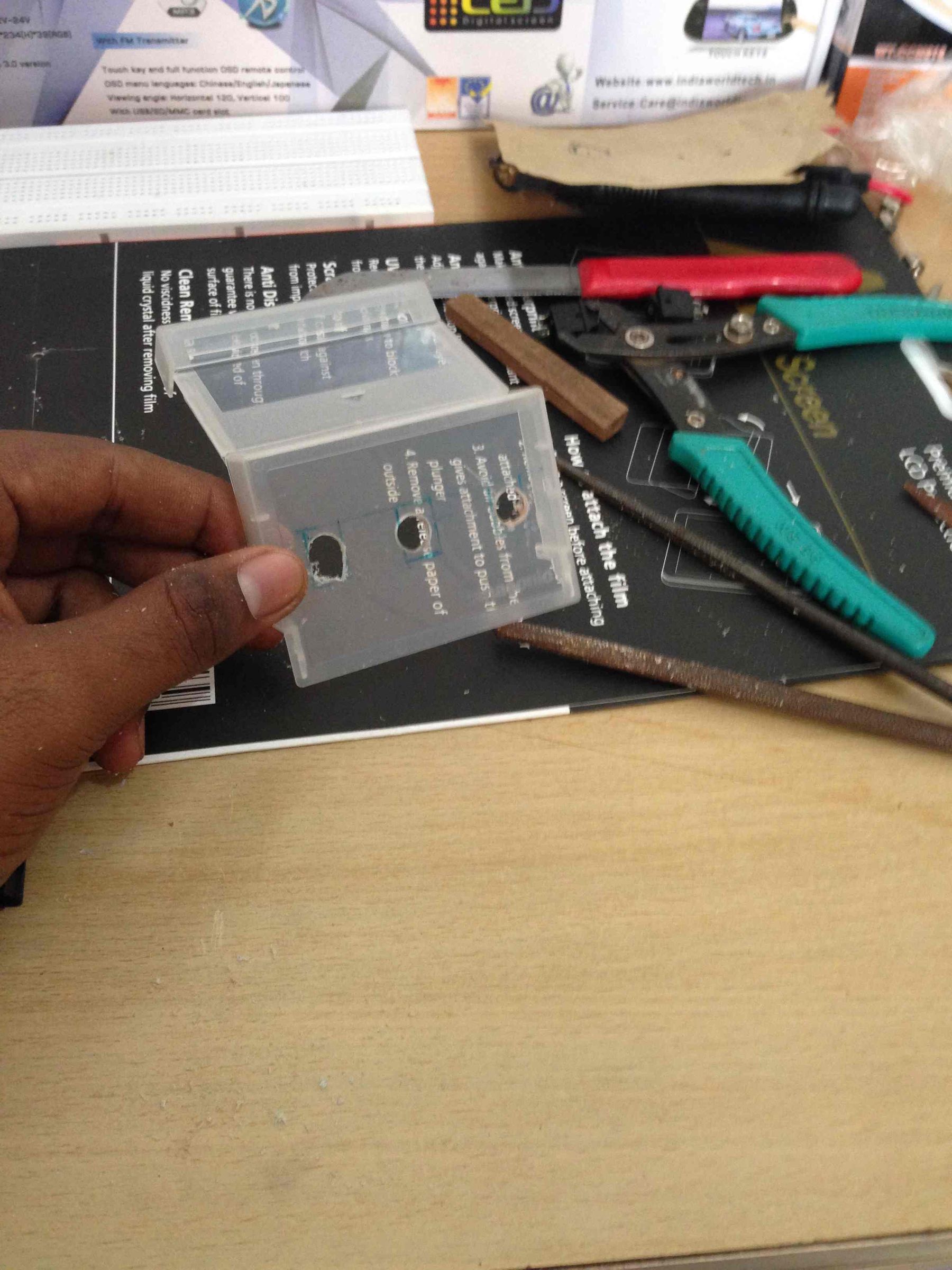 Simple Small Switch Box for Electronic Projects DIY-Mini DV Cassette ...