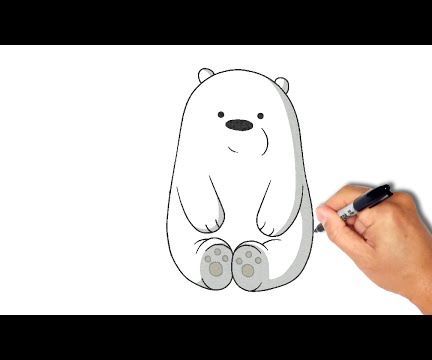 How to Draw and Paint Ice Bear in 1 Minute - Instructables