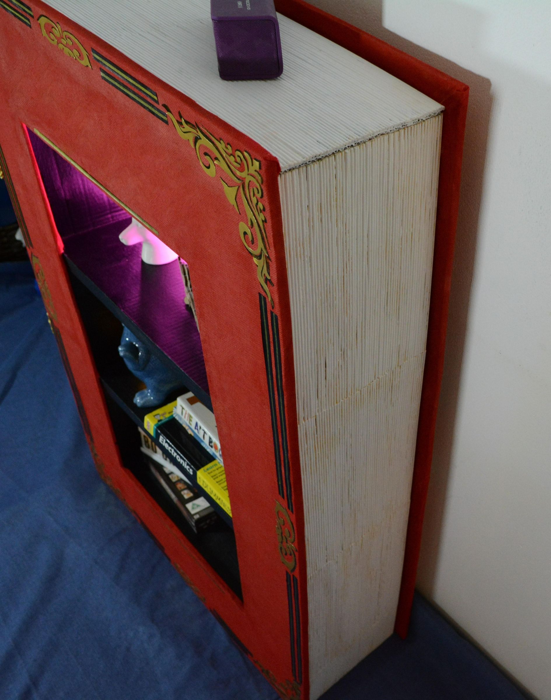 Giant Book- Bookcase (Made Entirely Out of Cardboard) : 14 Steps (with ...