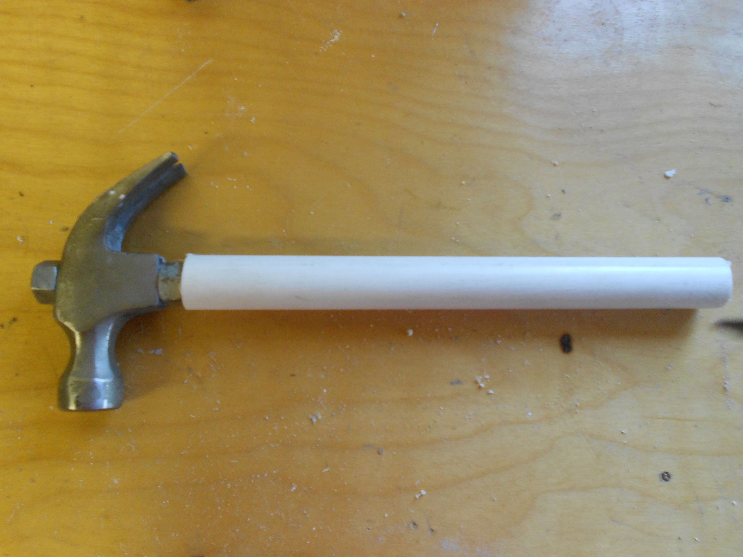 Hammer Handle From a Large Threaded Rod and PVC : 7 Steps - Instructables