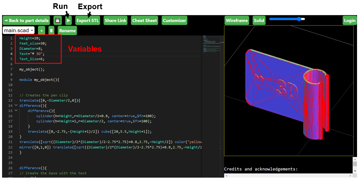 Learn How to Use Customizable 3D Models With OpenSCAD : 6 Steps ...