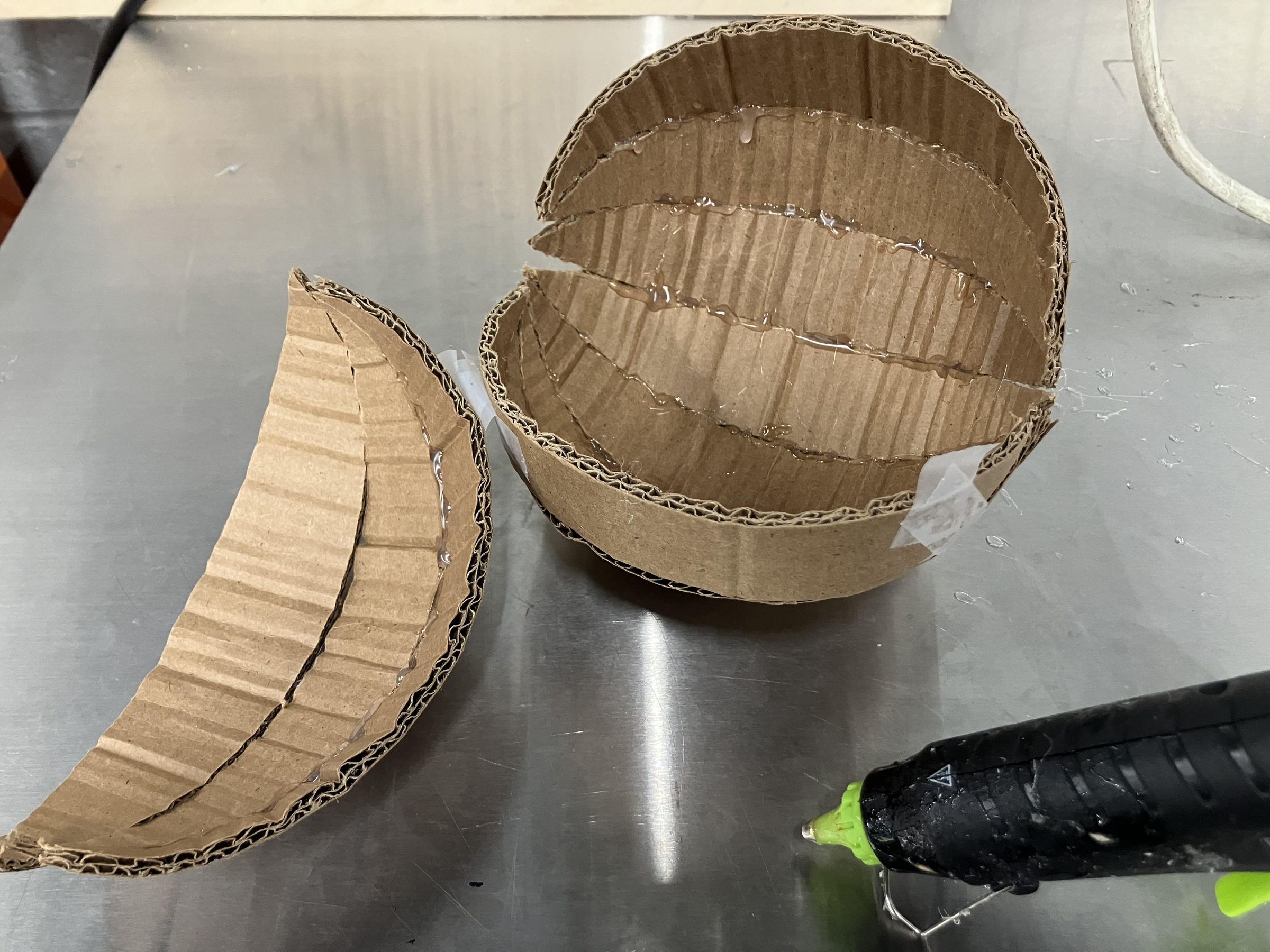Cardboard Sphere Jack-o-lantern : 6 Steps (with Pictures) - Instructables