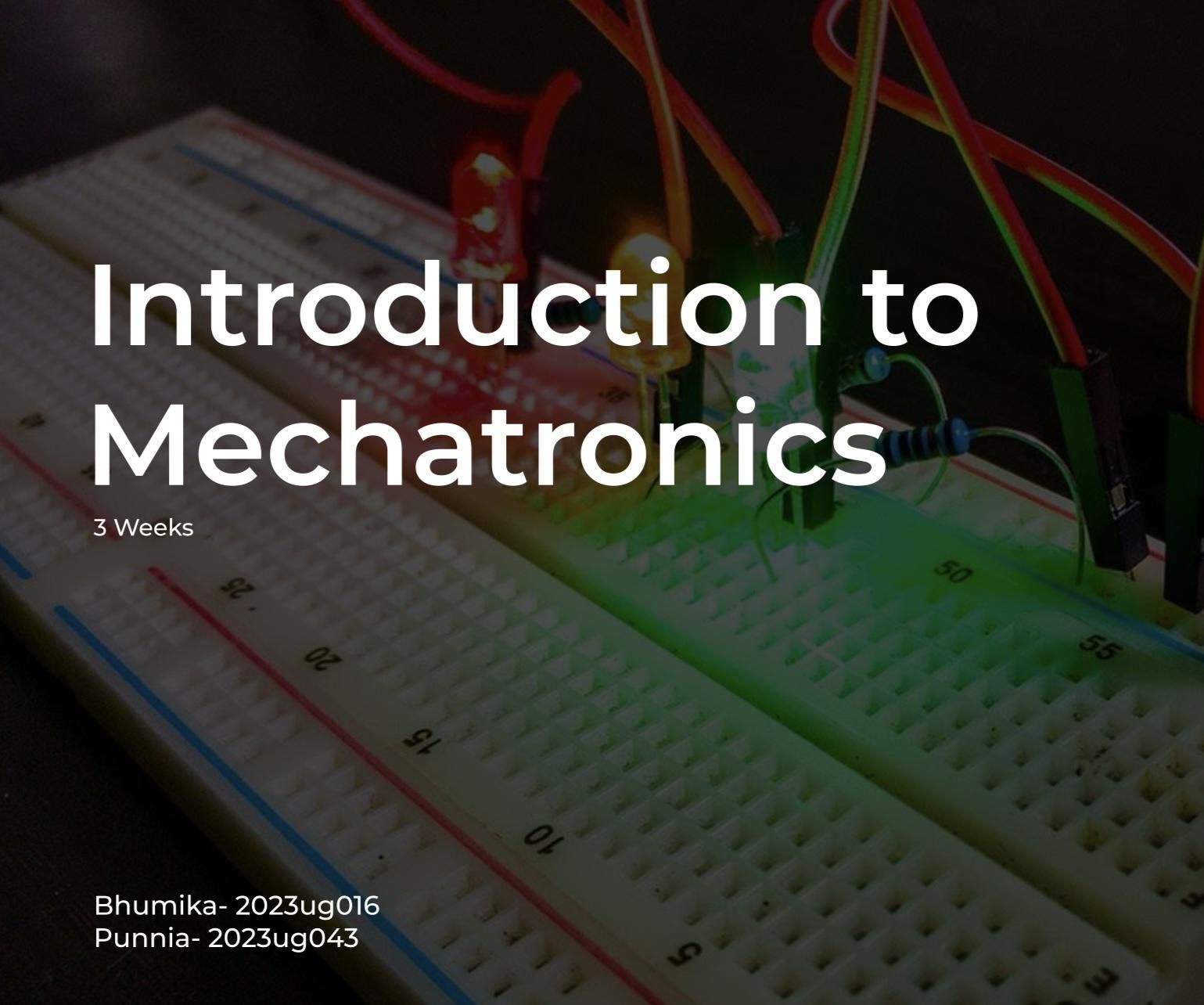 Introduction to Mechatronics : 7 Steps - Instructables