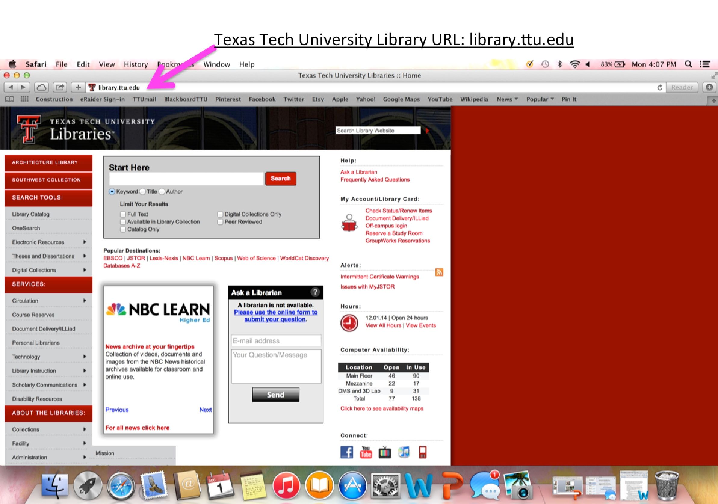 How to Use a Keyword Search Using Texas Tech University Library's ...