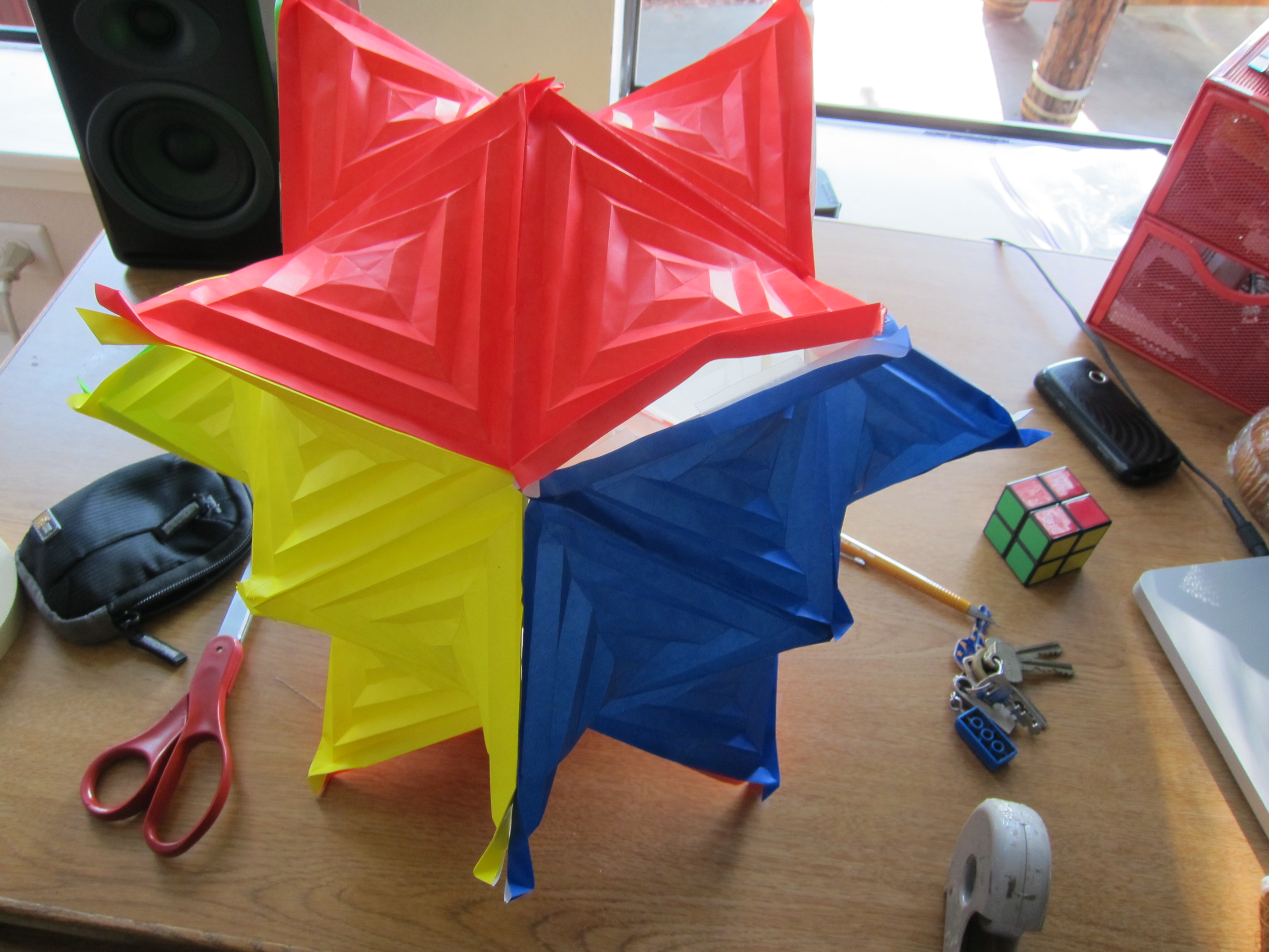 Paper "Cube" Made of Hyperbolic Paraboloids - Modular Math Origami : 7 ...