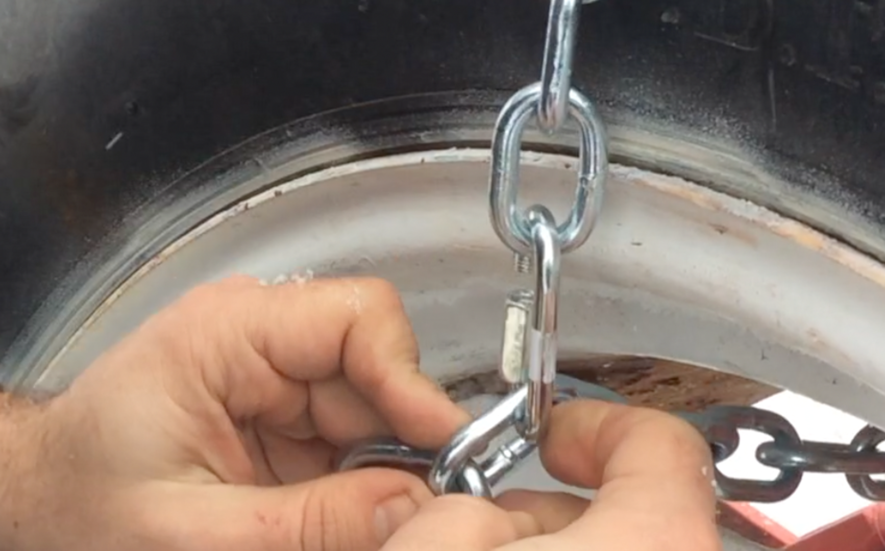 Customized/ DIY Snow Chains for Tractor Tires : 4 Steps (with Pictures ...