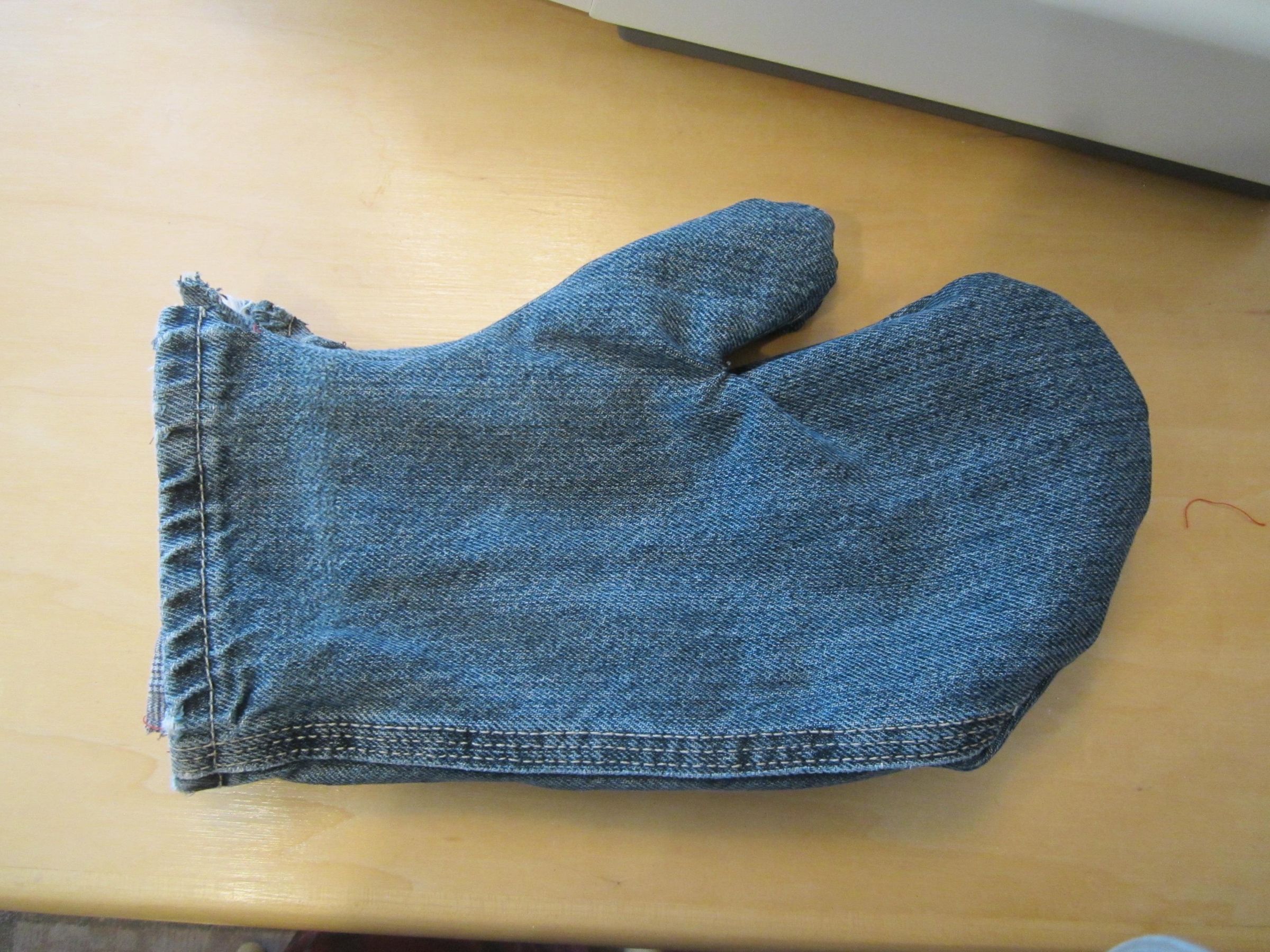 Mittens, Recycled Flannel and Denim, Feel the Warm! : 4 Steps (with ...