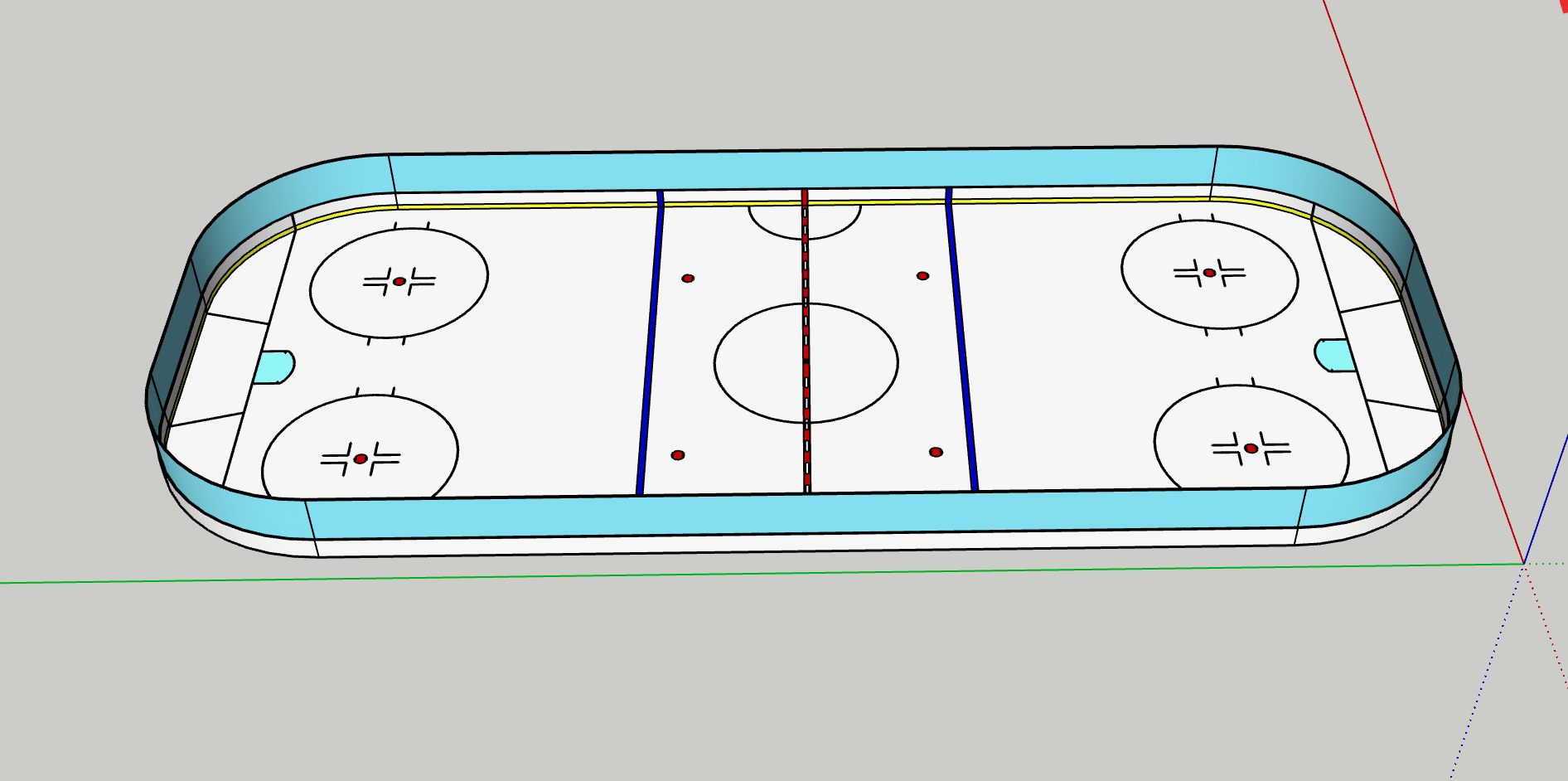 Building a Regulation Sized Hockey Rink in SketchUp : 14 Steps ...