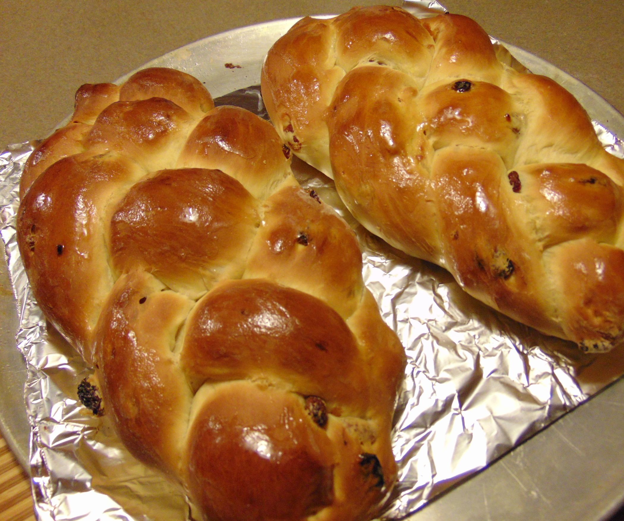 Houska Bread- a Traditional Raisin Bread Made With Eggs and Golden ...