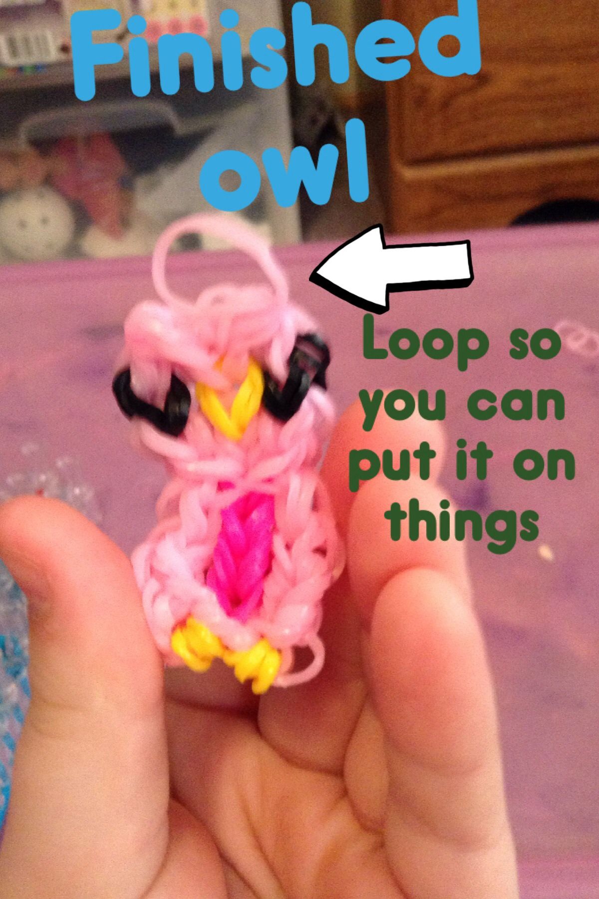 Rainbow Loom Owl Charm : 16 Steps (with Pictures) - Instructables