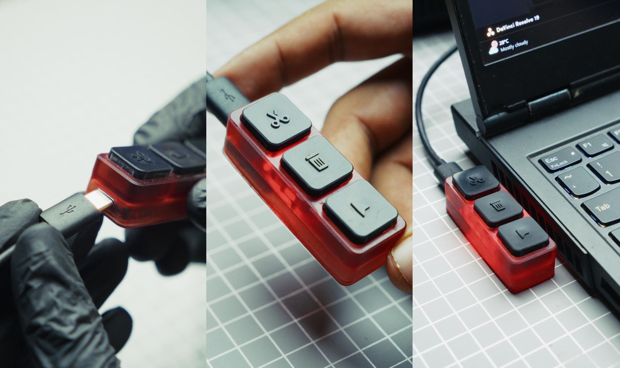 3D Printed Tiny Programmable Hotkey Keyboard : 6 Steps (with Pictures ...