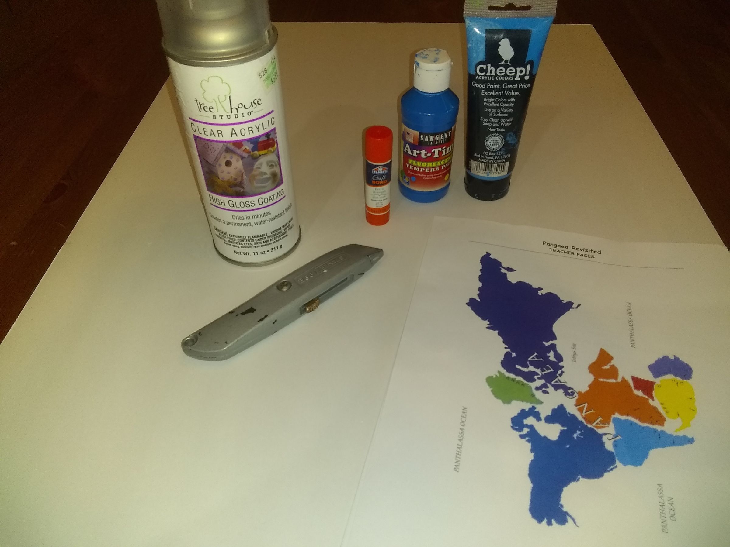 Pangaea Map for Education : 5 Steps - Instructables