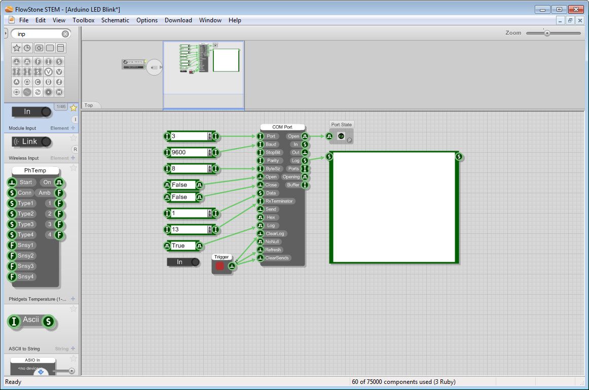 Arduino Graphical Serial Communication With FlowStone (Blink LED) : 43 ...