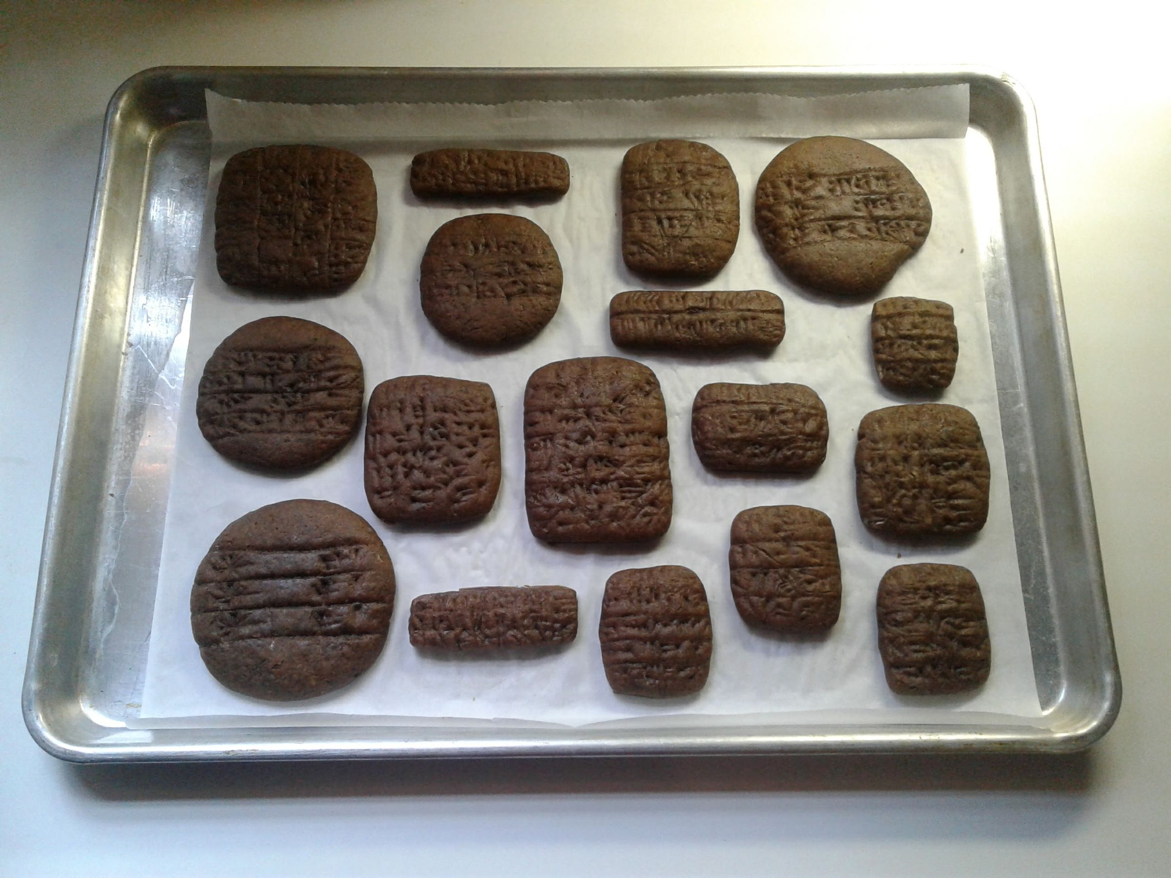 Cuneiform Clay Tablet Cookies : 7 Steps (with Pictures) - Instructables