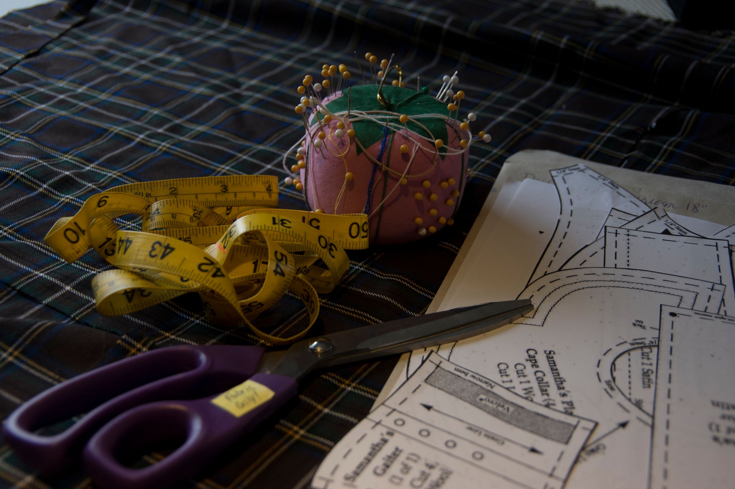 Make a Tartan Cape and Accessories for an 18" Doll : 14 Steps (with ...
