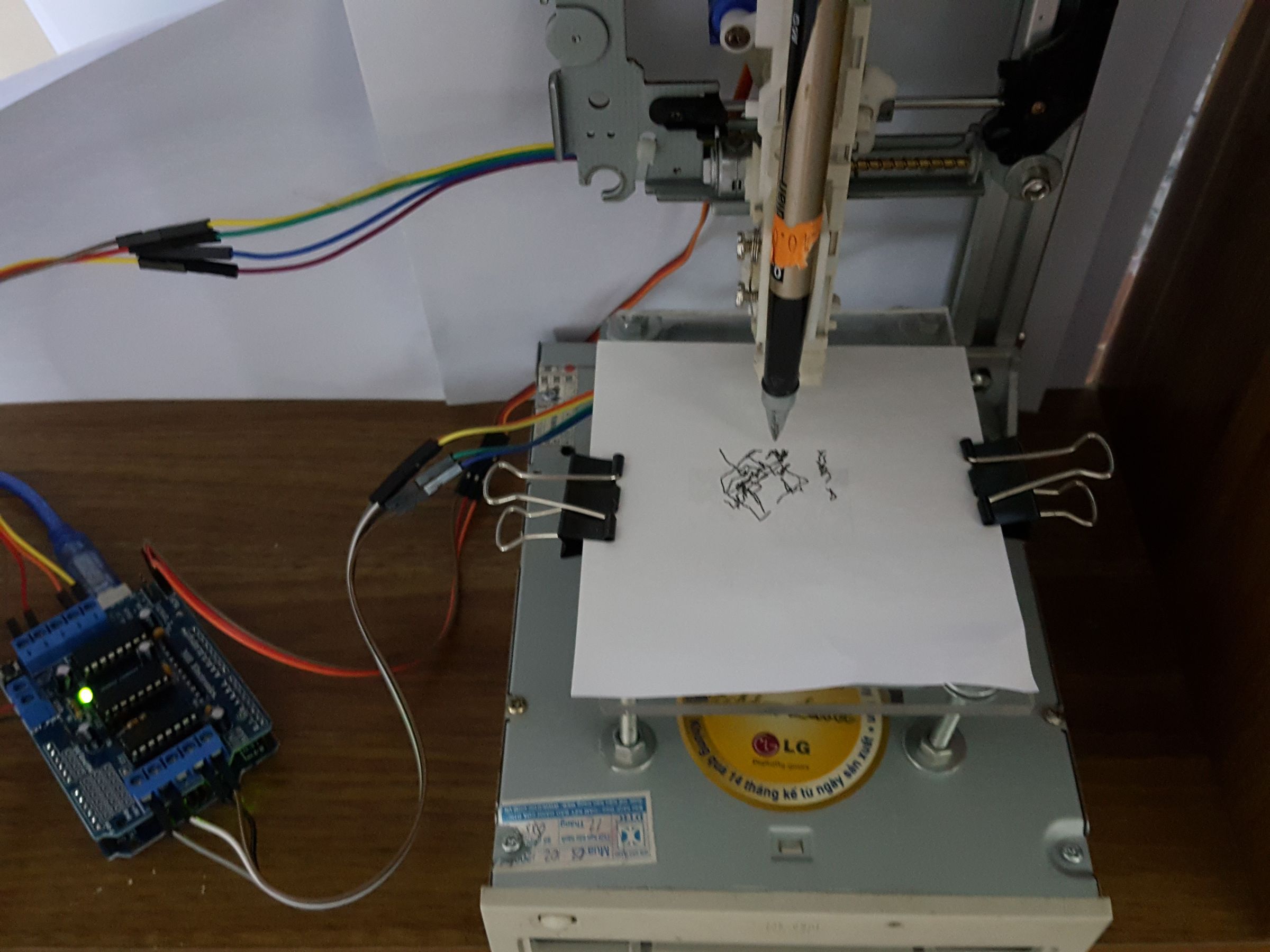 Arduino Mini CNC Plotter Machine From Dvd Drives : 10 Steps (with ...