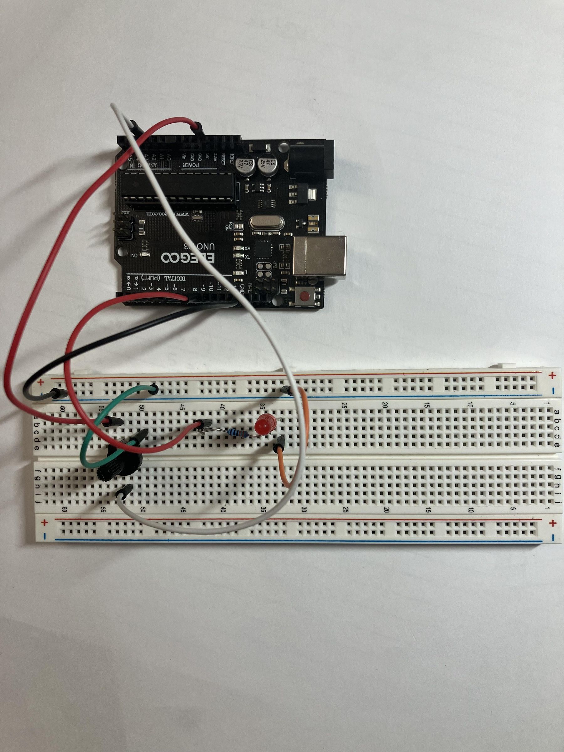 Potentiometer and 3 LEDs Circuit : 7 Steps - Instructables