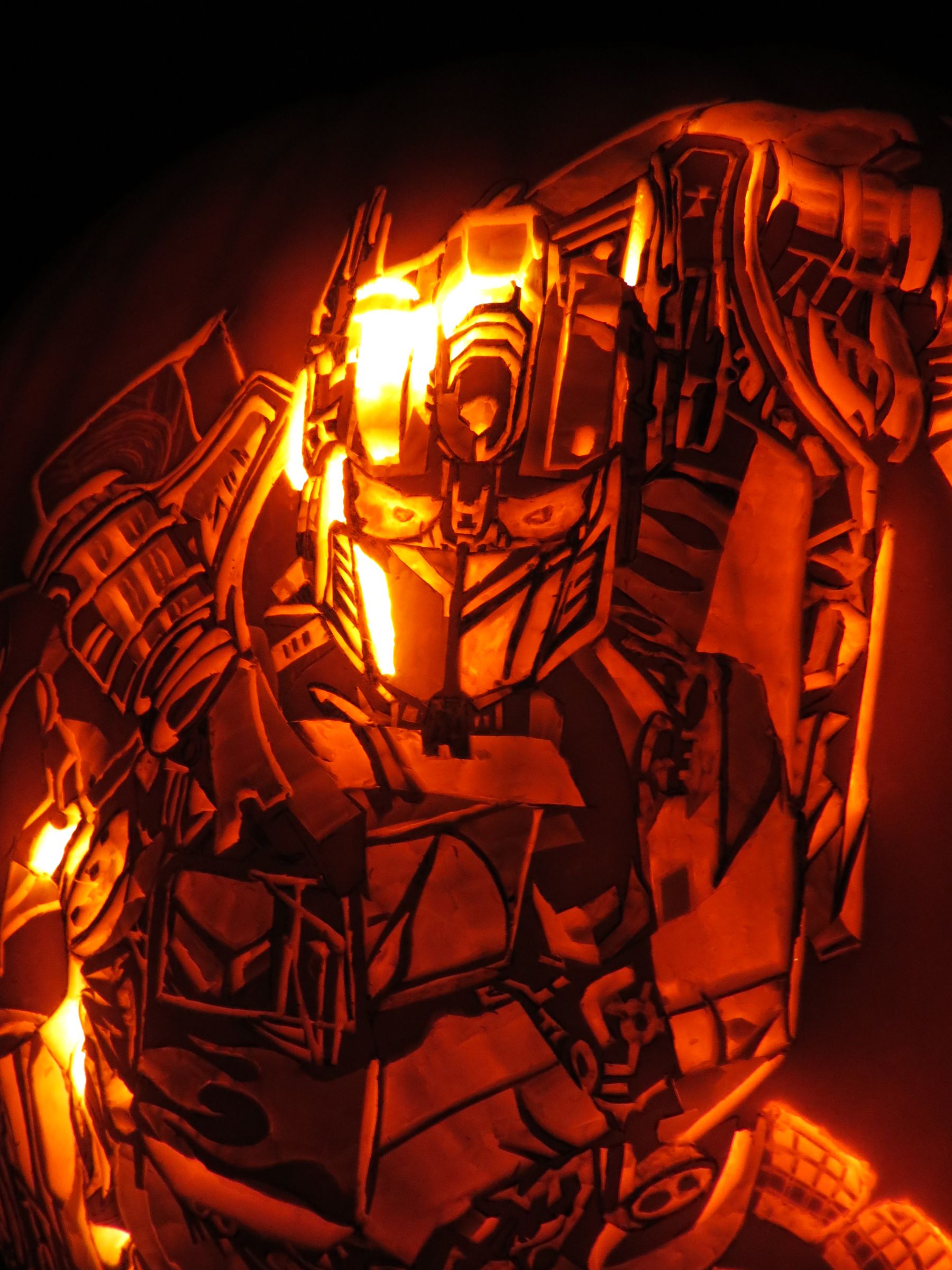 Decepticon Pumpkin Stencil